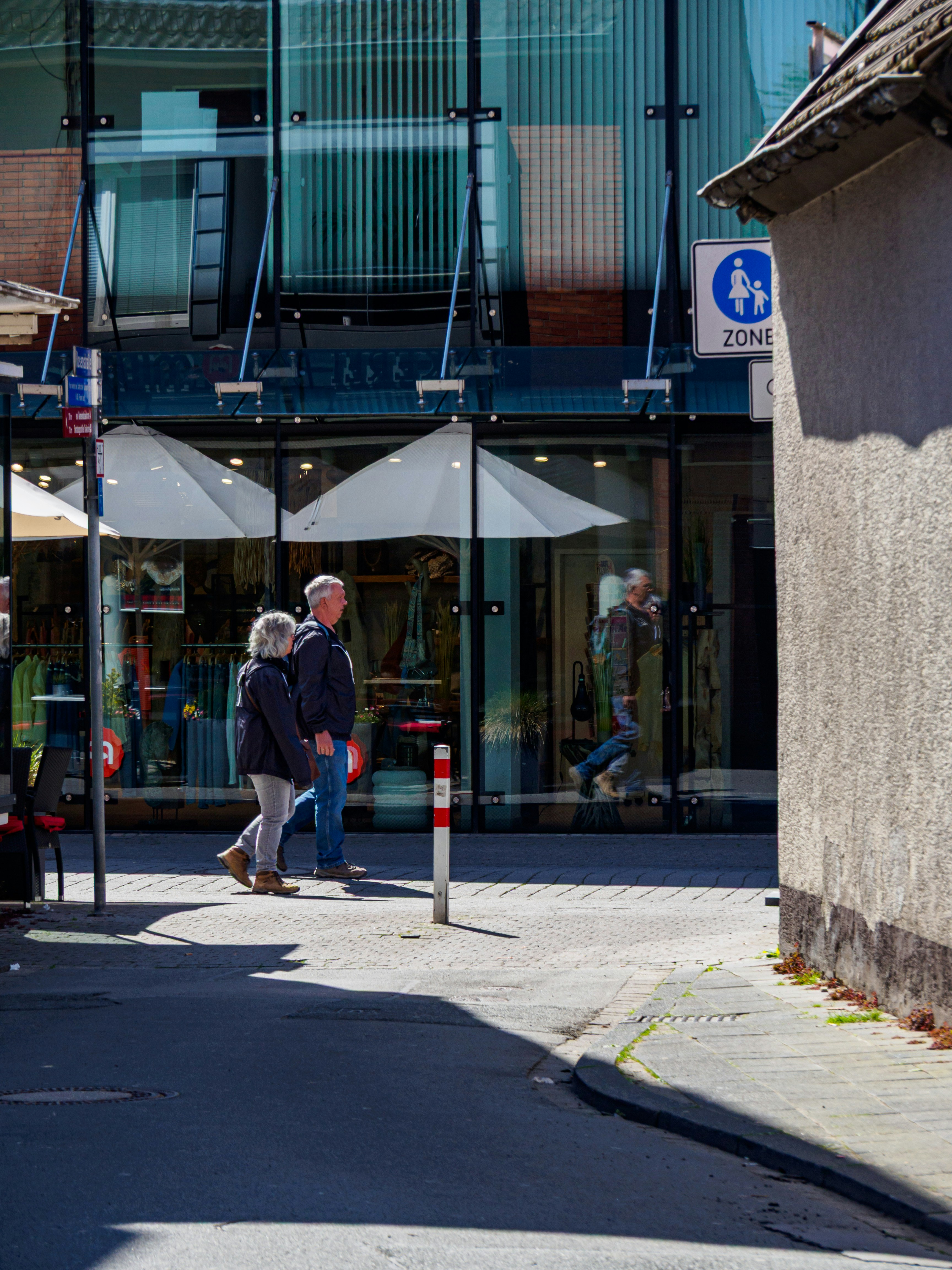 Stroll Through Glass and Shadow
