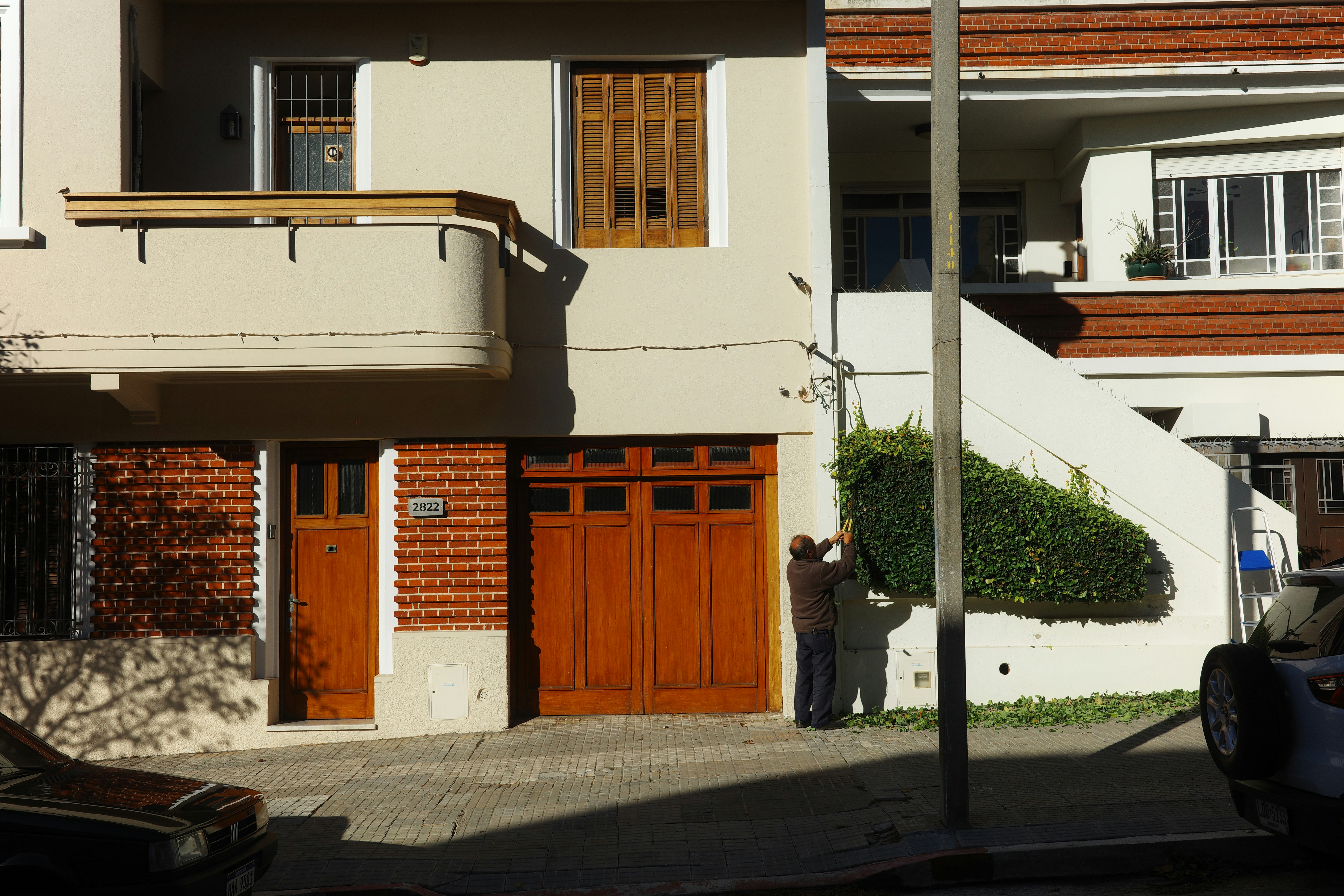 Doorway and Window Facade in Late Afternoon Sun