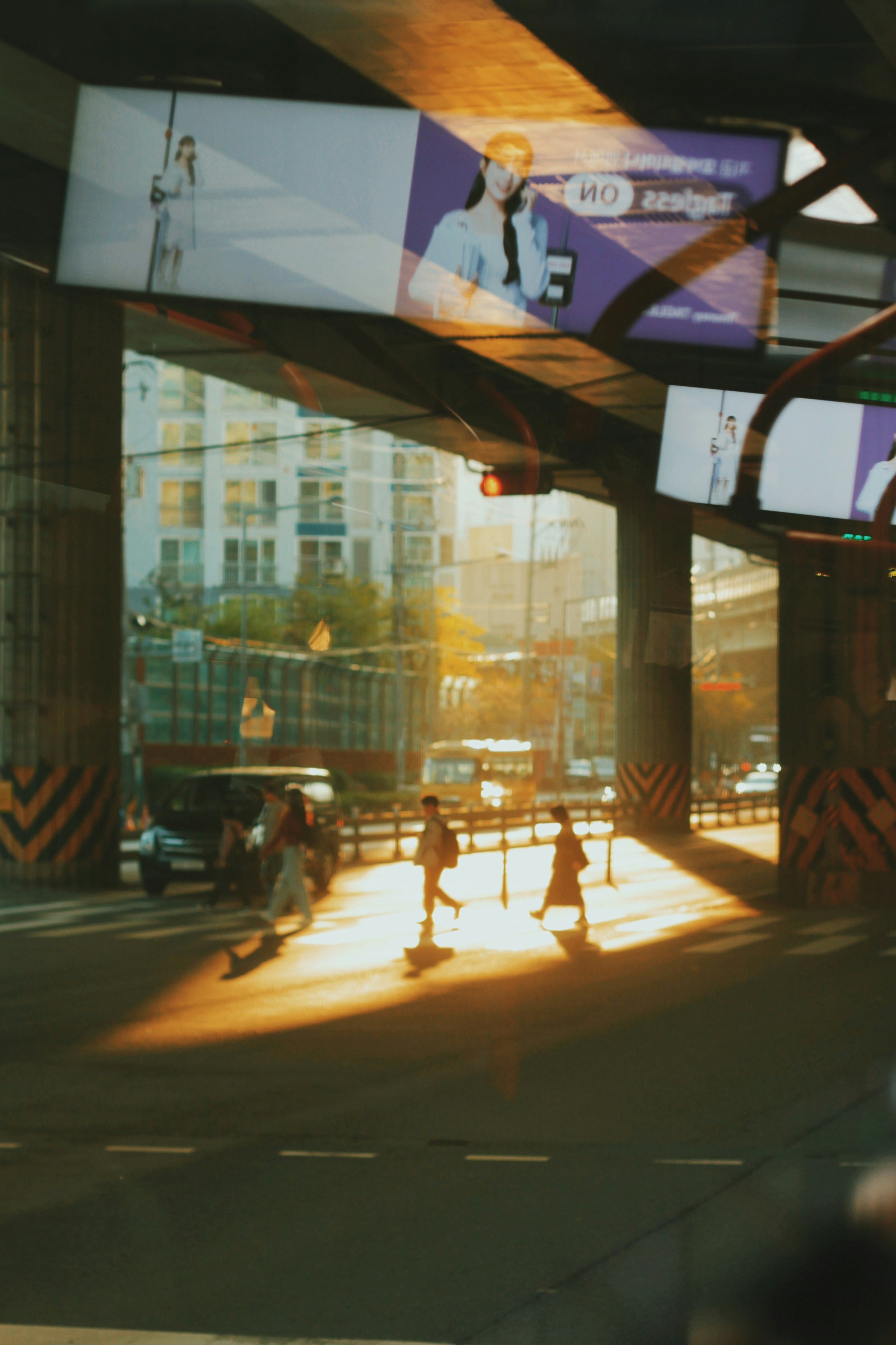Golden Afternoon under a City Bridge