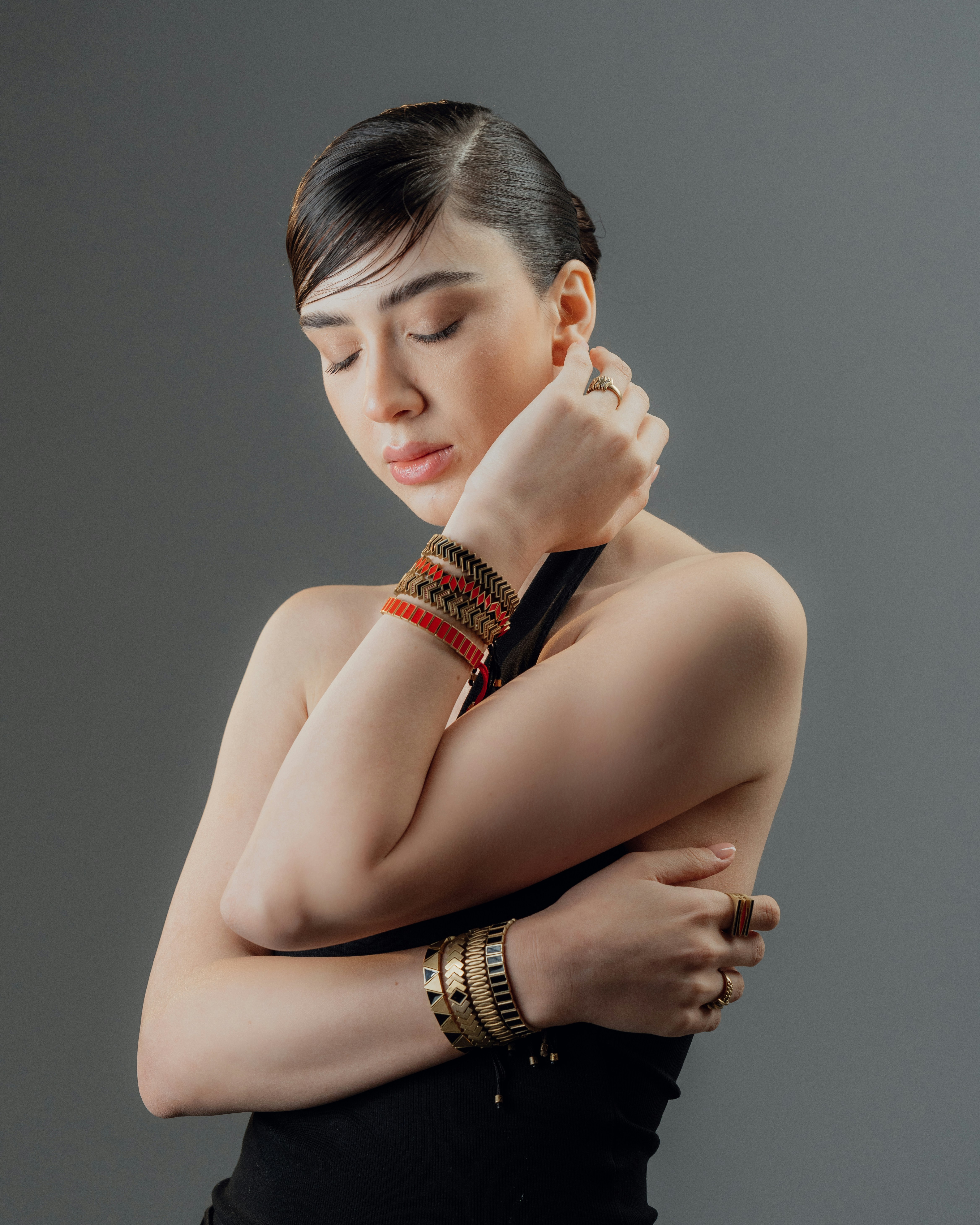 Quiet Grace: Portrait in Neutral Light