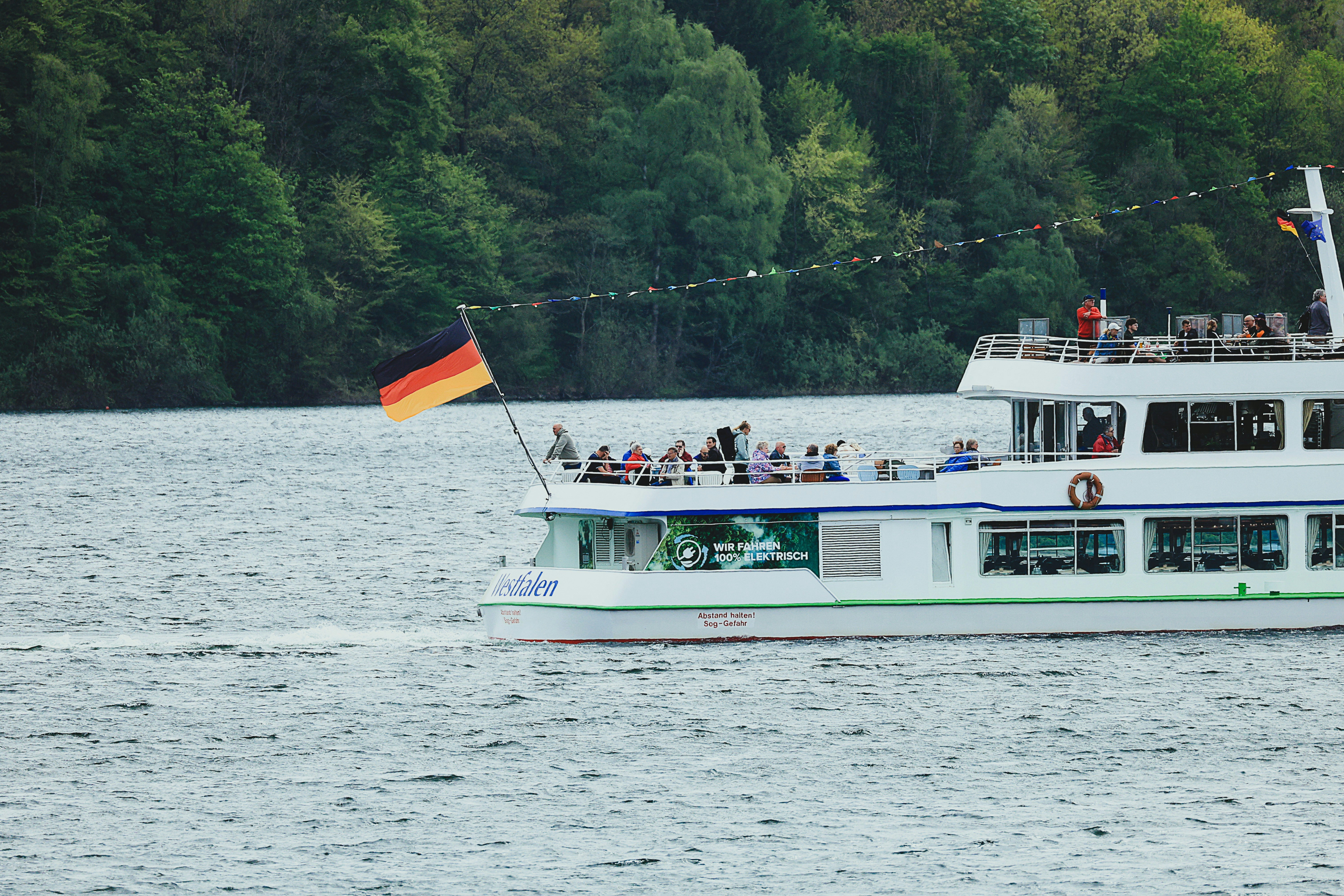 Flag-Washed Vessel on Feierabend Lake