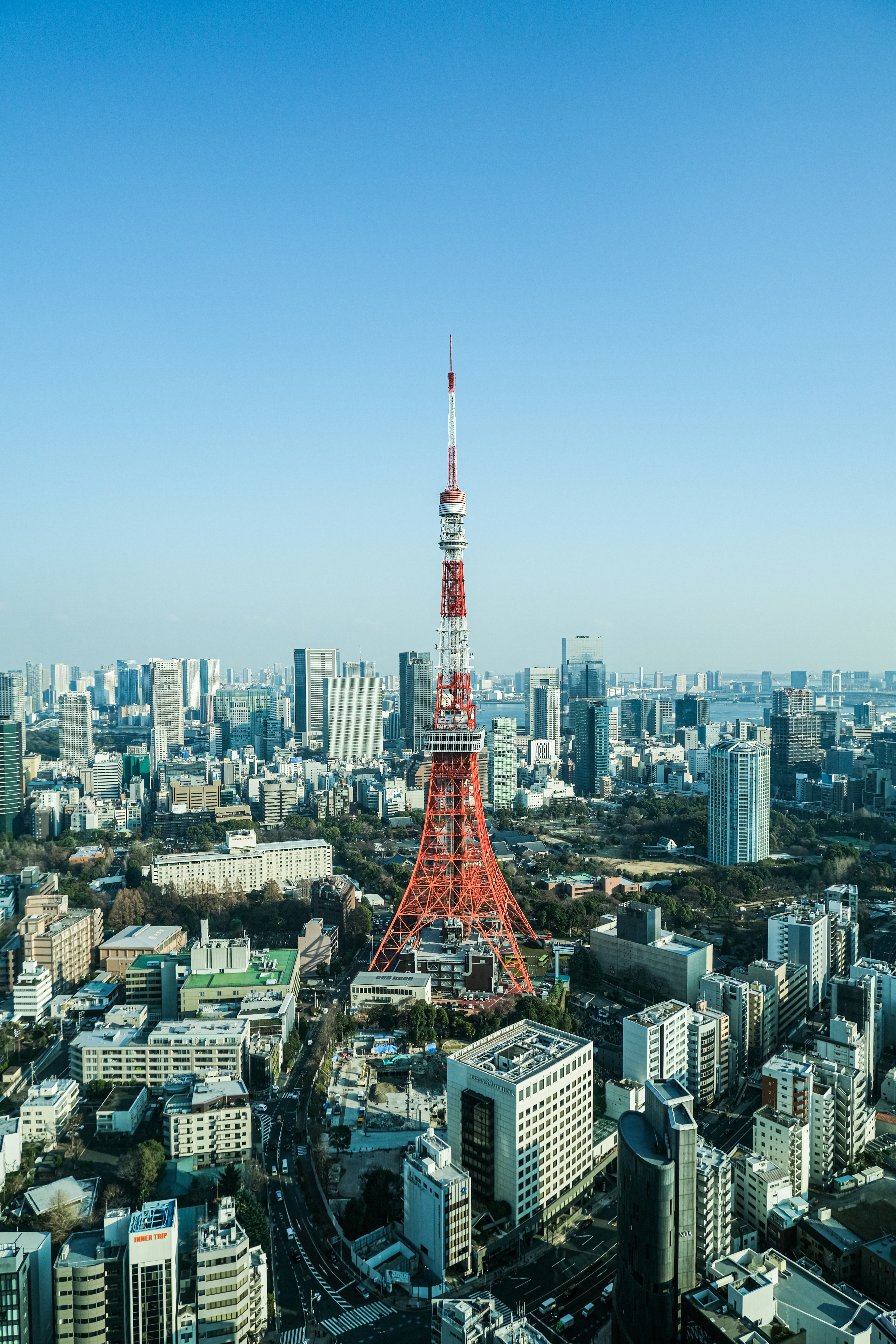 Tokyo Sentinel: the red lattice tower rising above a sea of glass and concrete