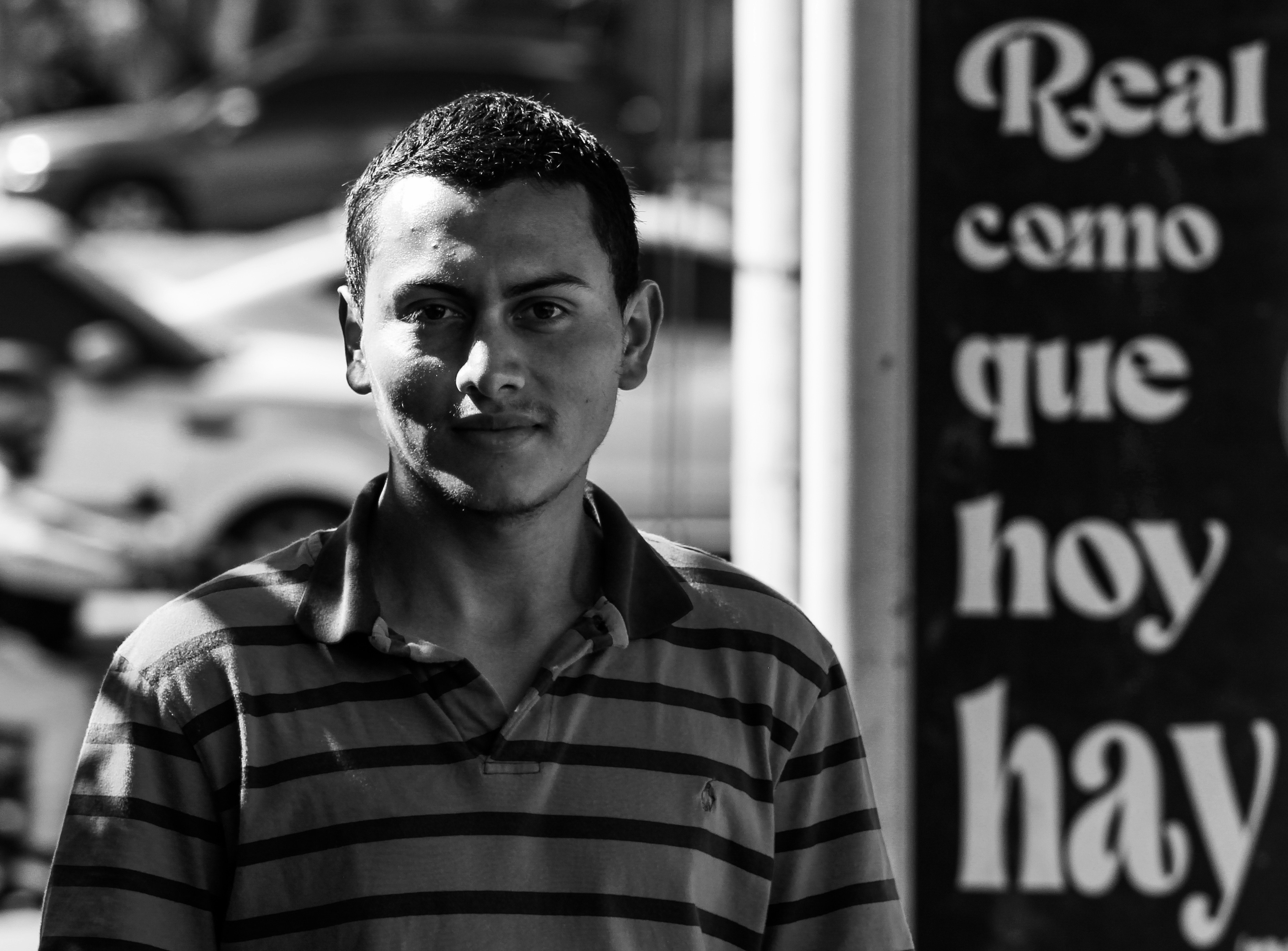 Silent Gaze in a City Portrait