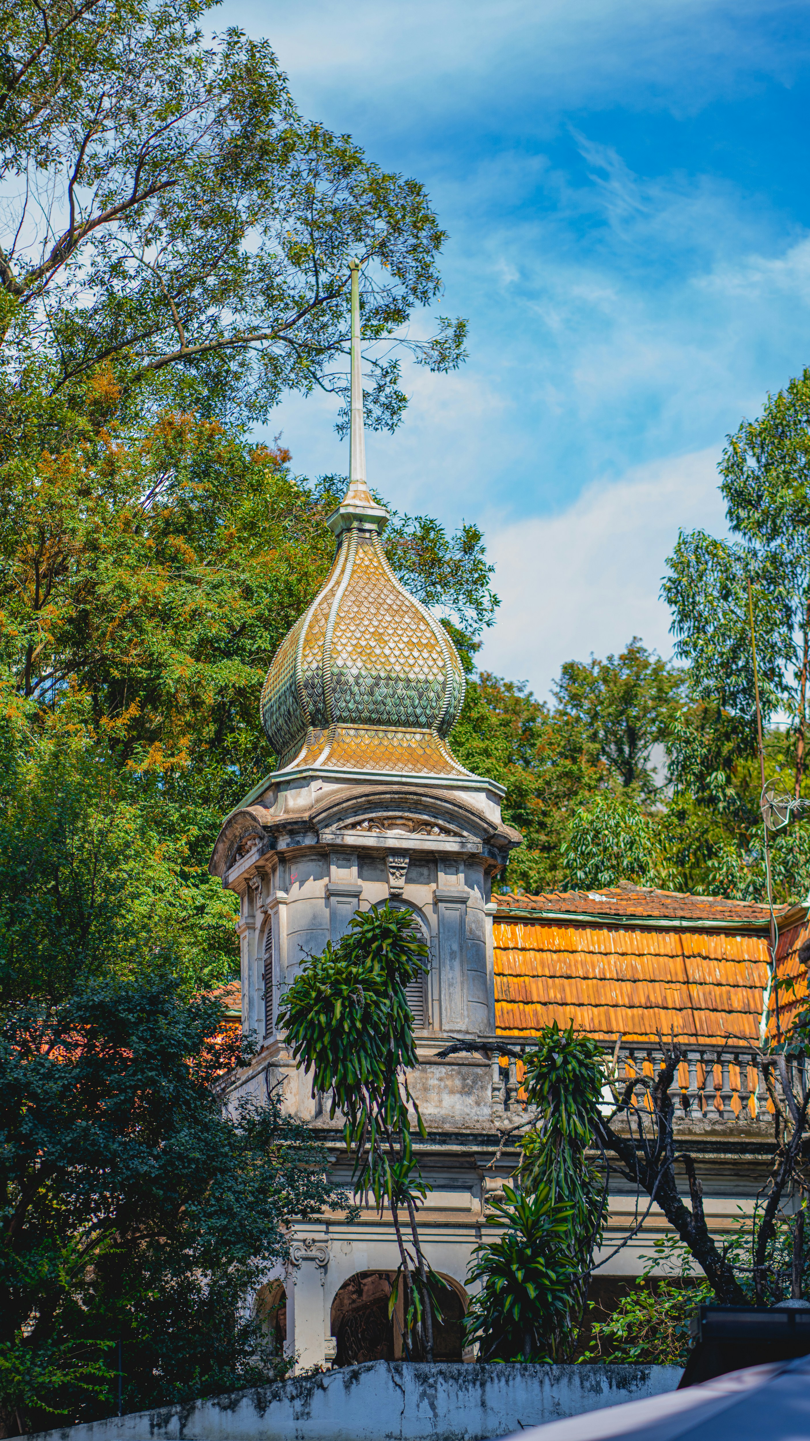 Emerald Dome Over Courtyard Roof