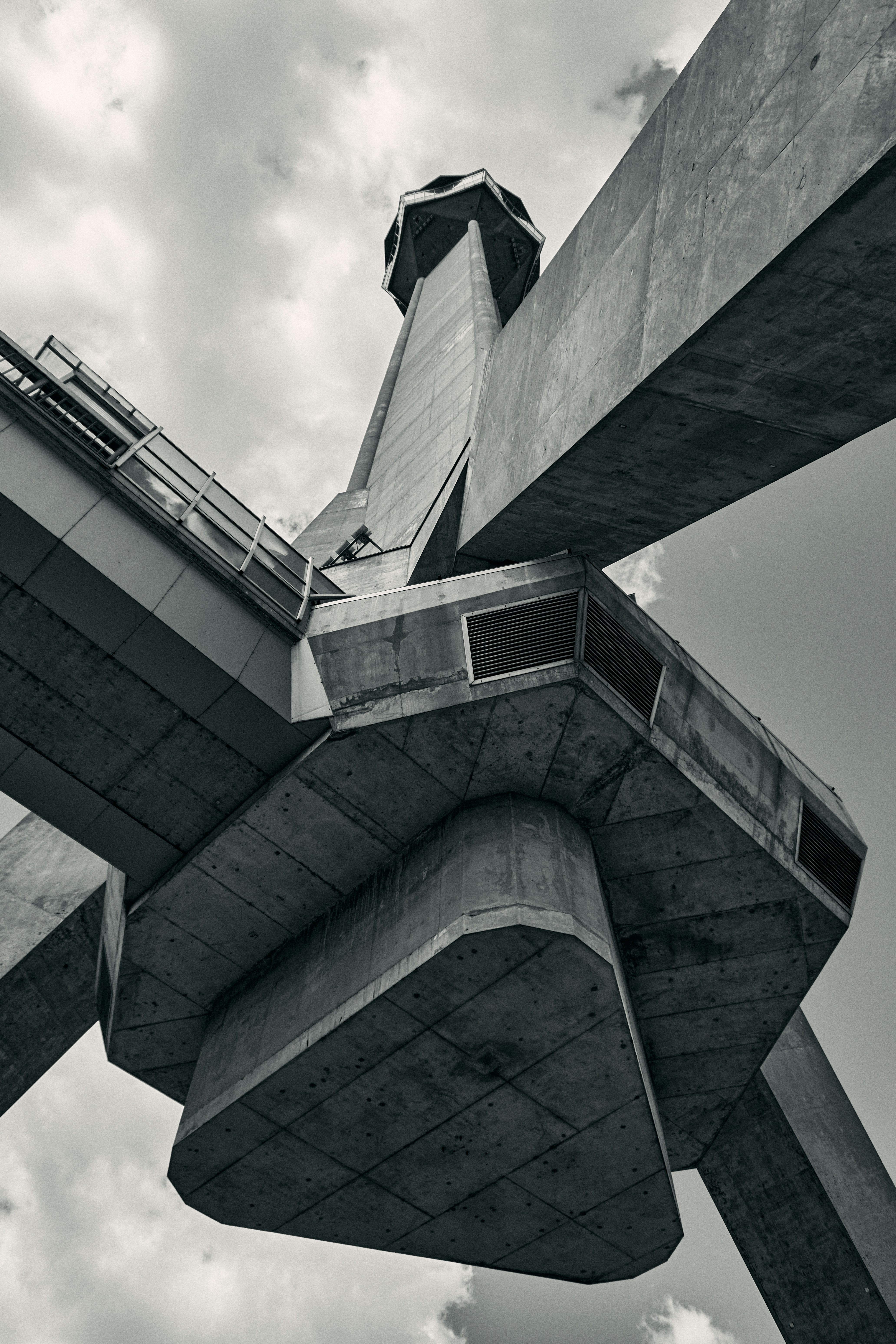 Vertical Climb: A Towering Concrete Convergence