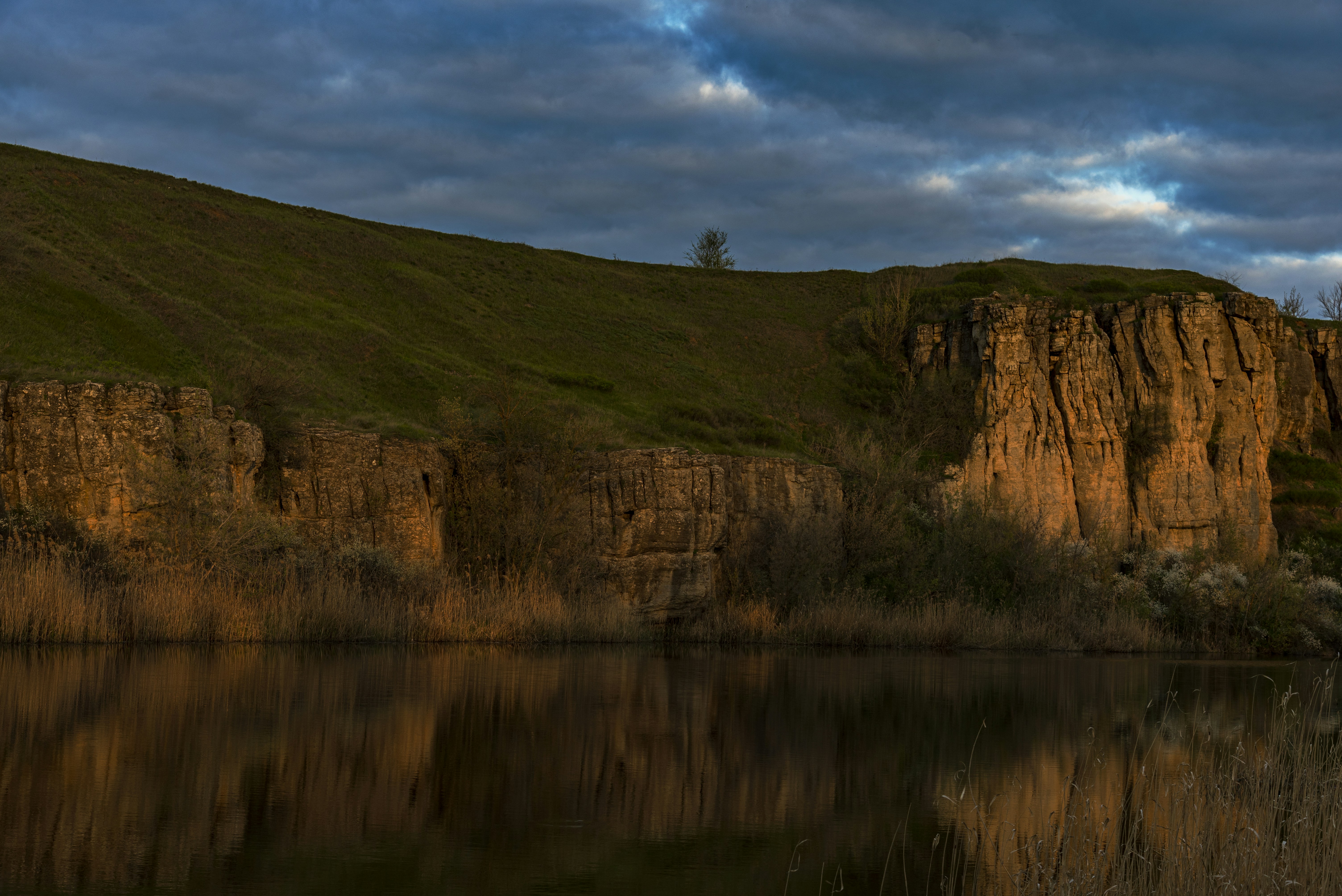 Golden Cliff Overlook at Dusk