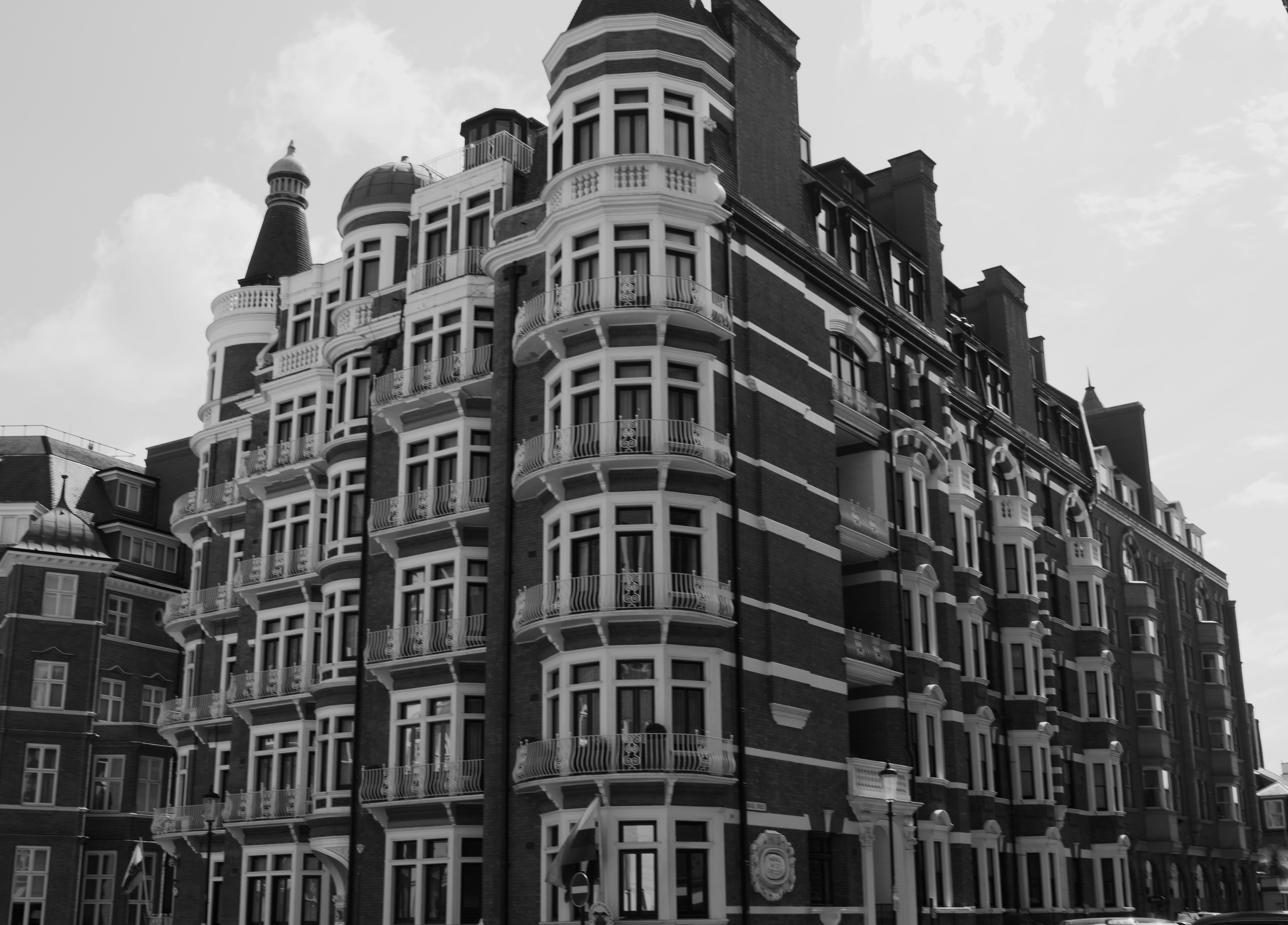 Brick Crown: A Stately Facade Reaching Skyward