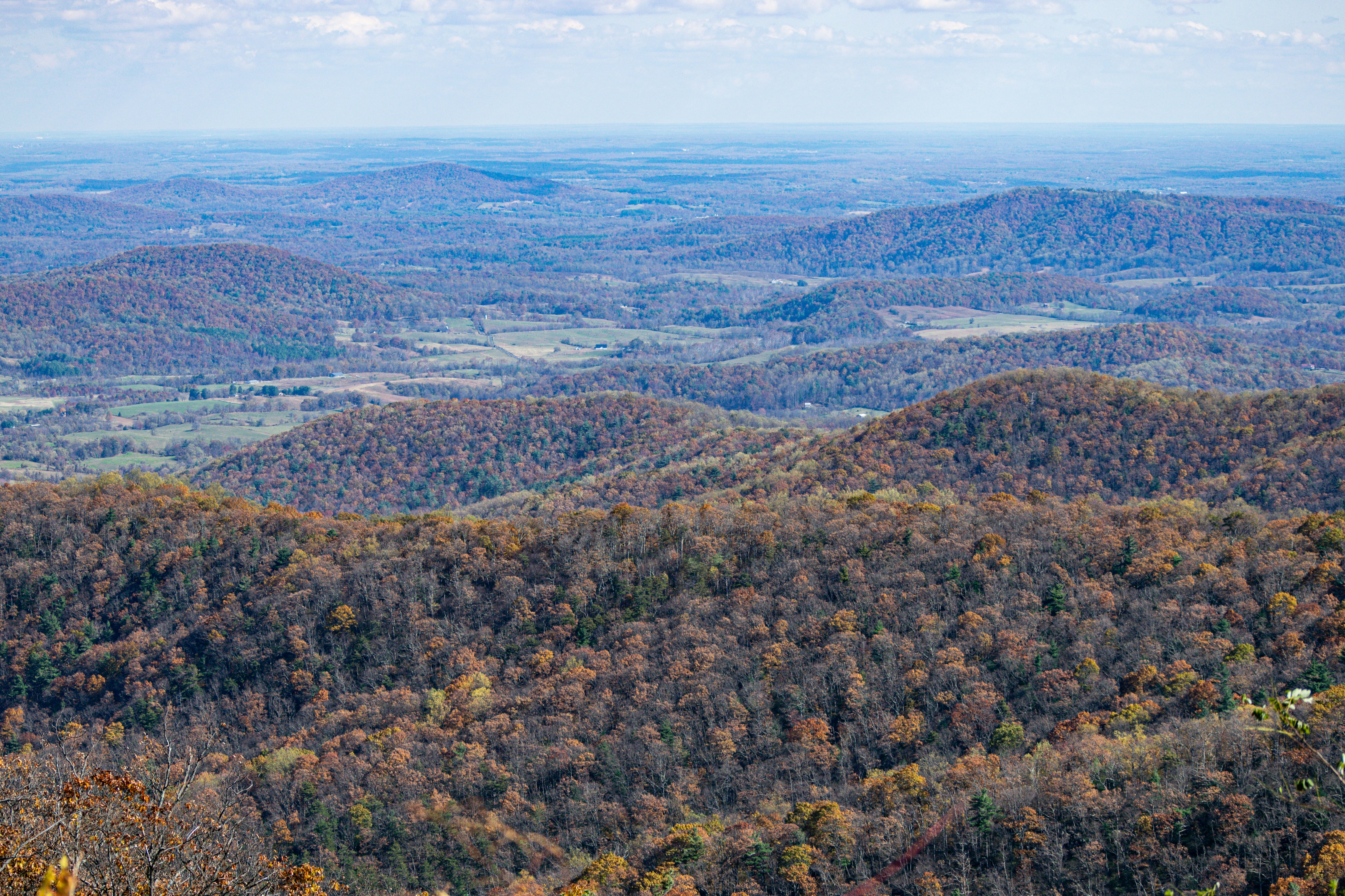 Autumn Ridge: Distant Hills Woven in Color