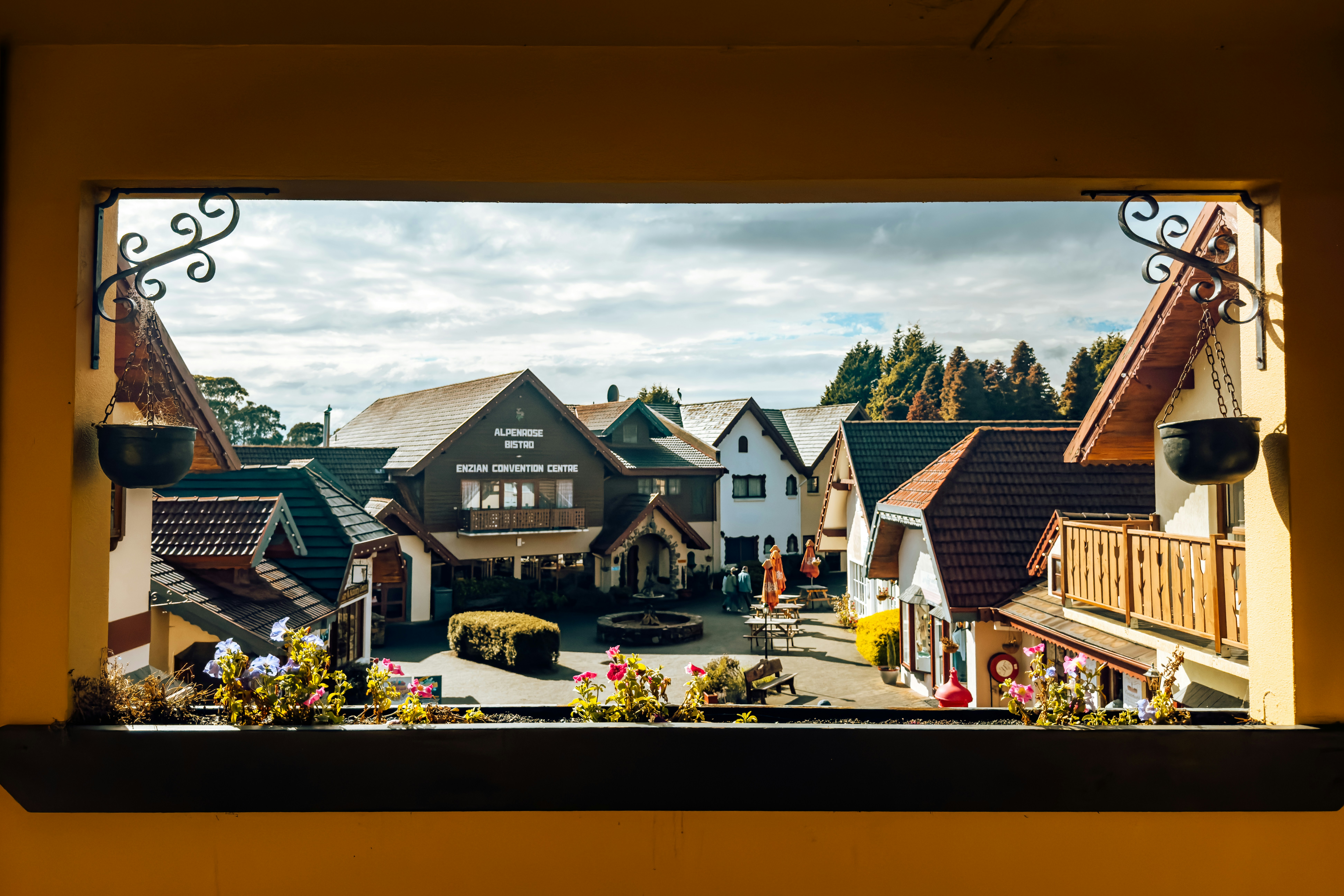 Frame through a Village Courtyard