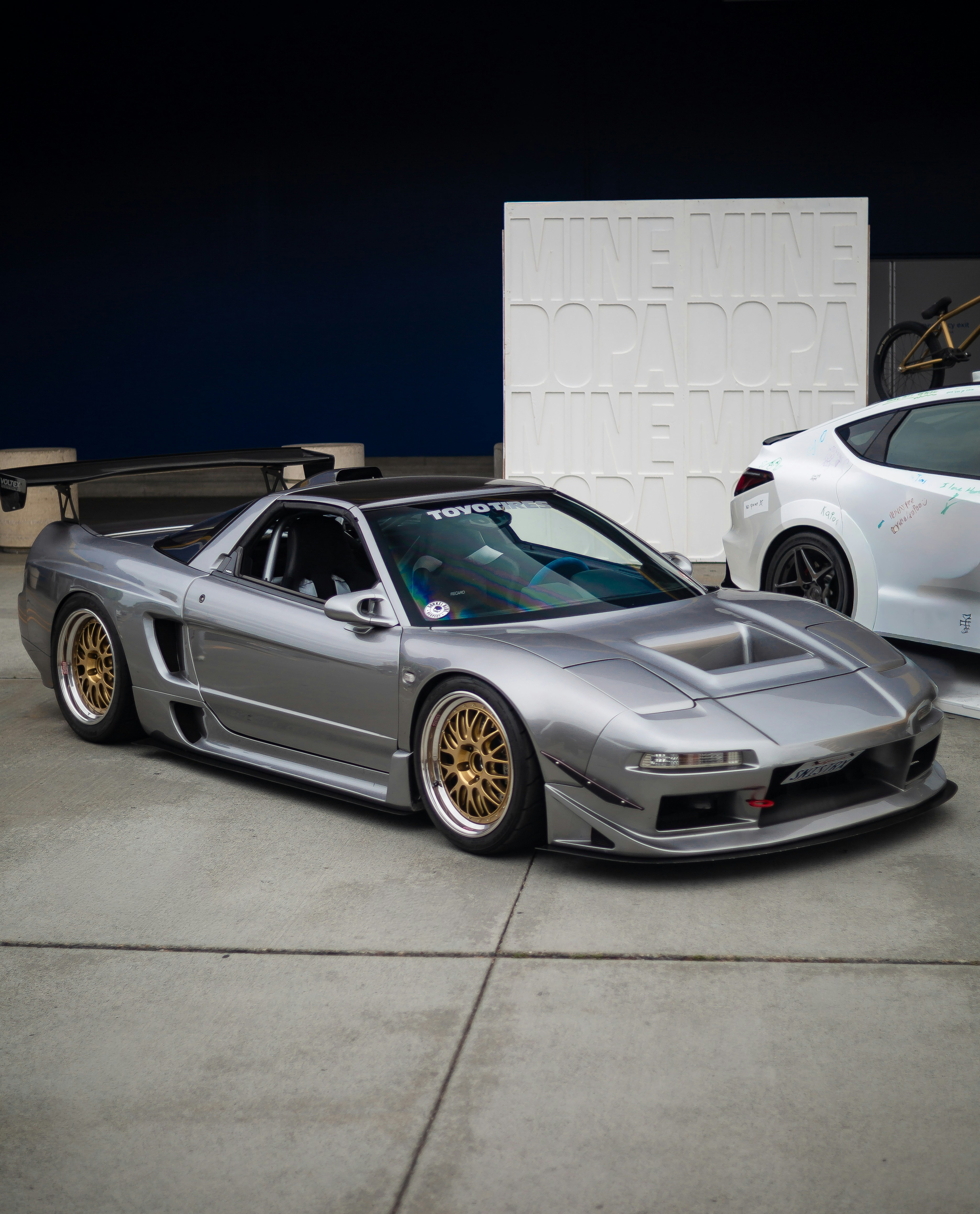 Silver Hypercar at the Edge: A Studio Shot of Pinot Grigio M Mag