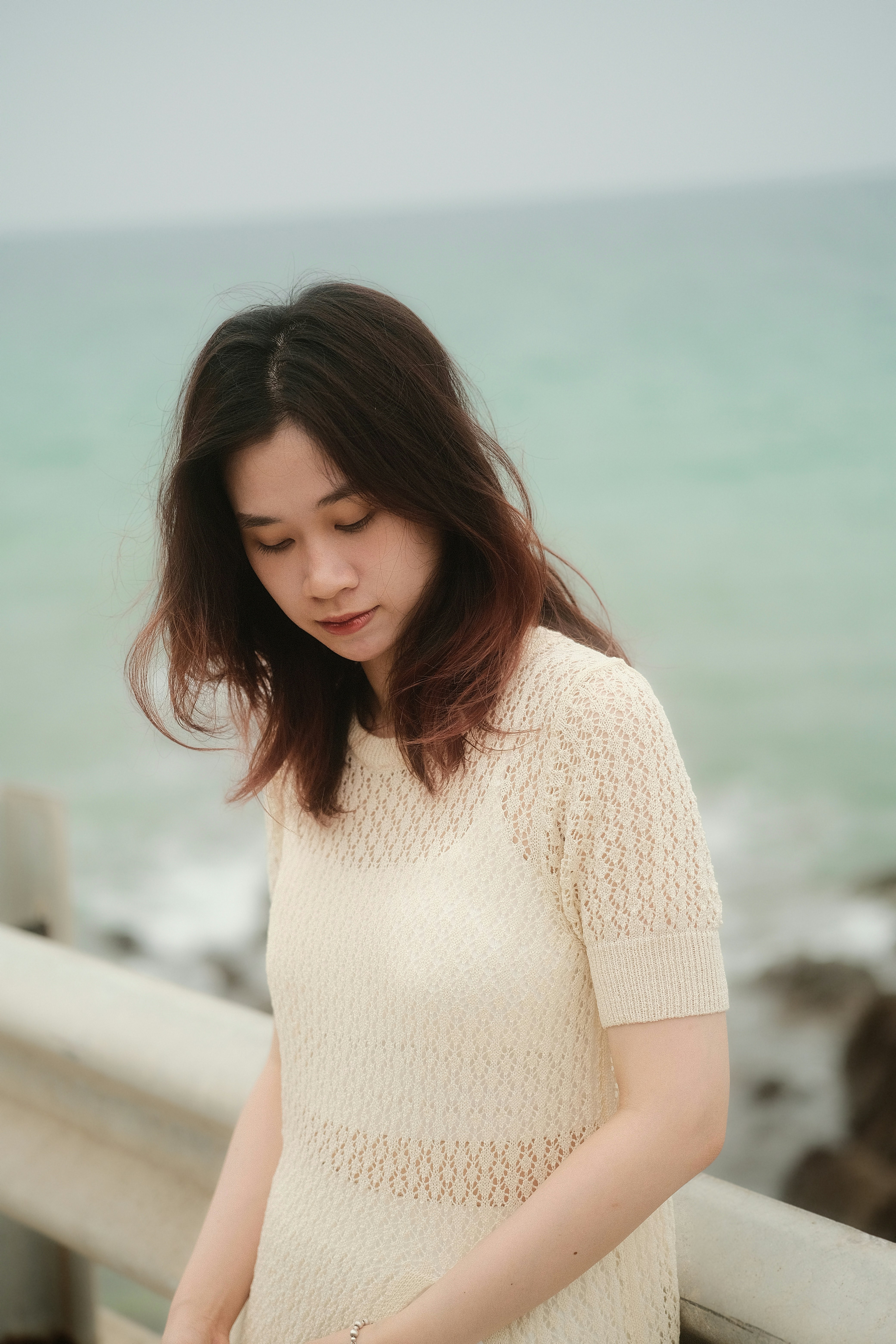Soft Sea Breeze: A Quiet Portrait by the Shore