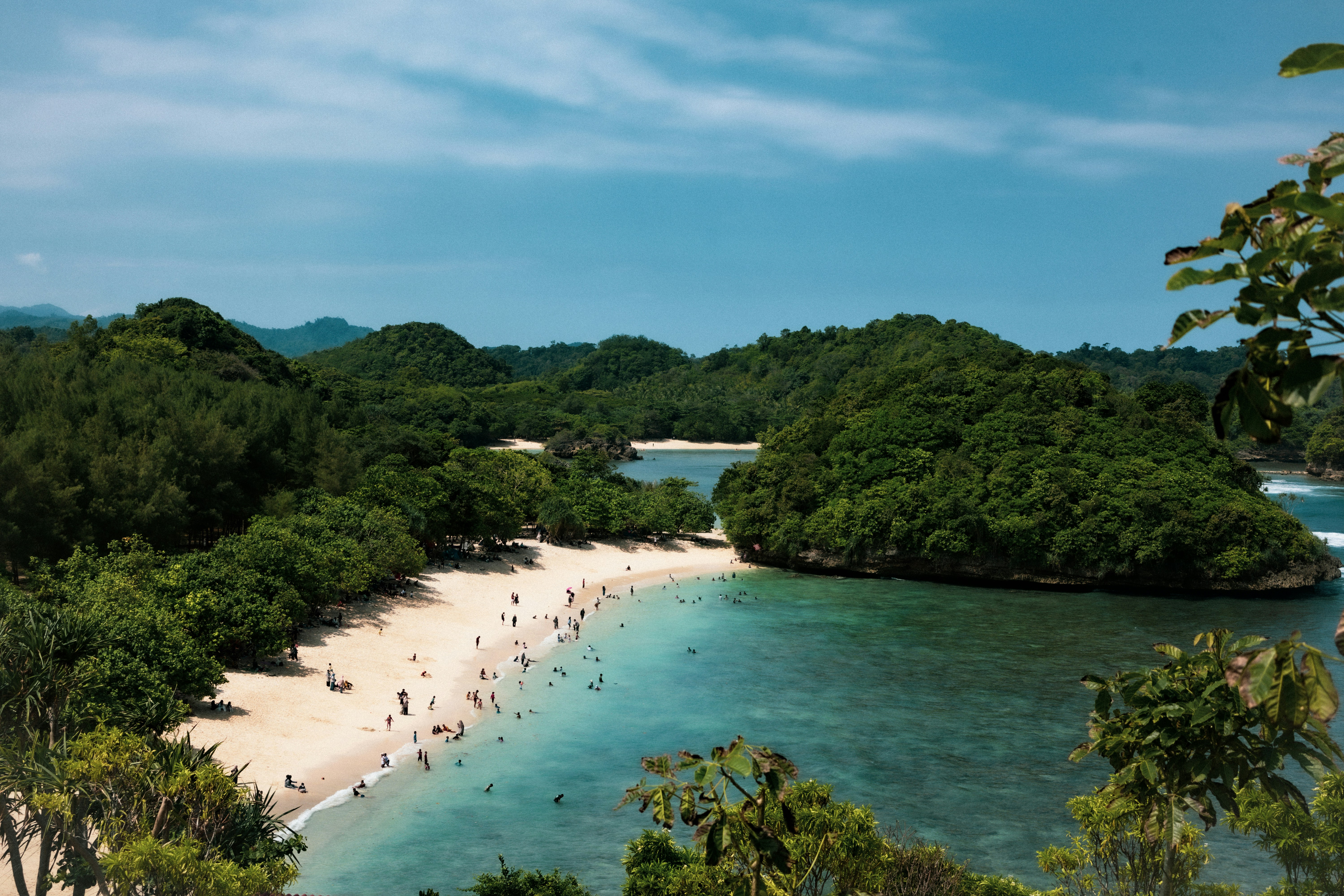 Hidden Crotch of turquoise shorelines: A Coral-Chain Beach