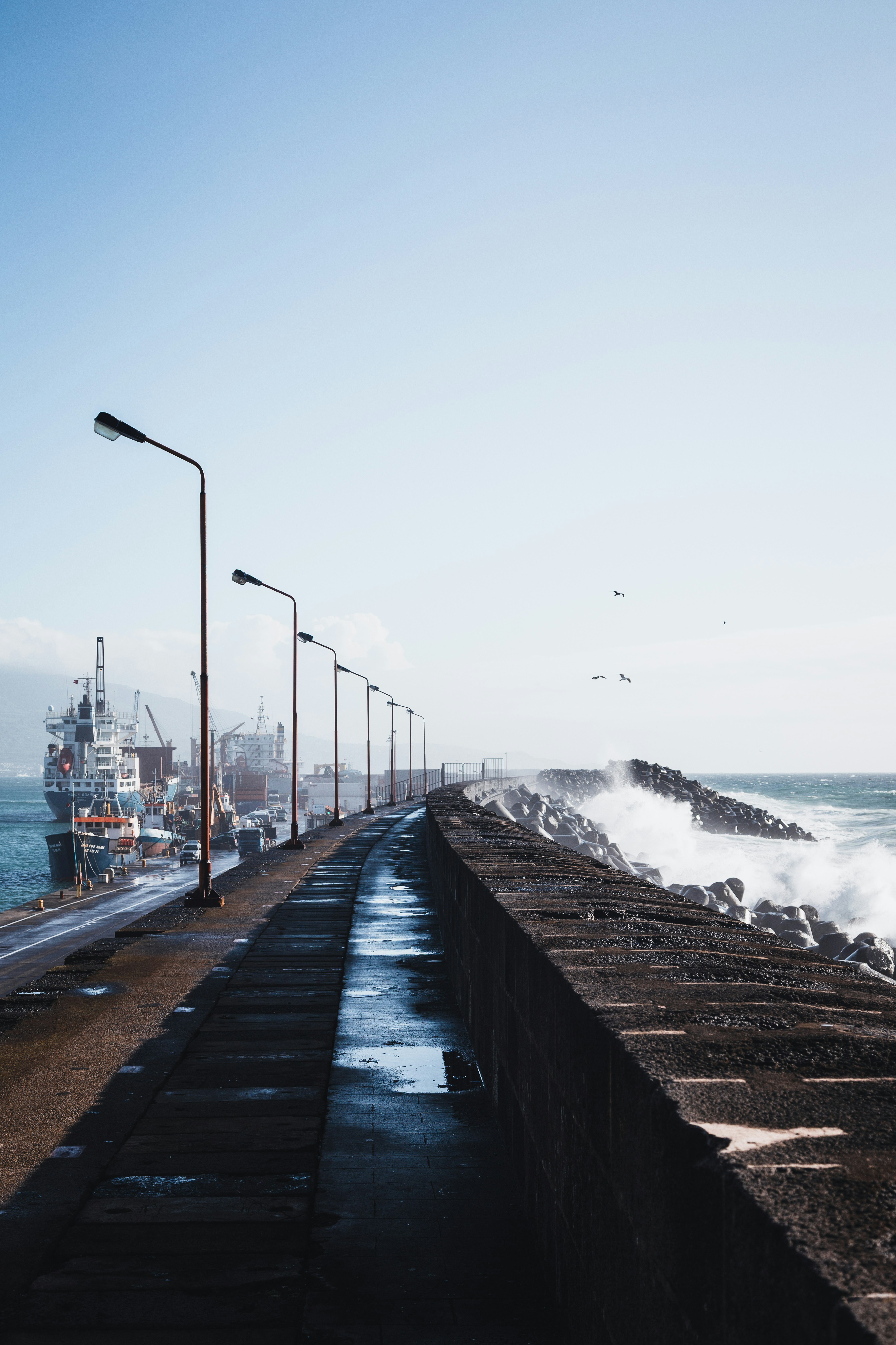 Line of Light: A Seafront Pier Reaches for the Horizon