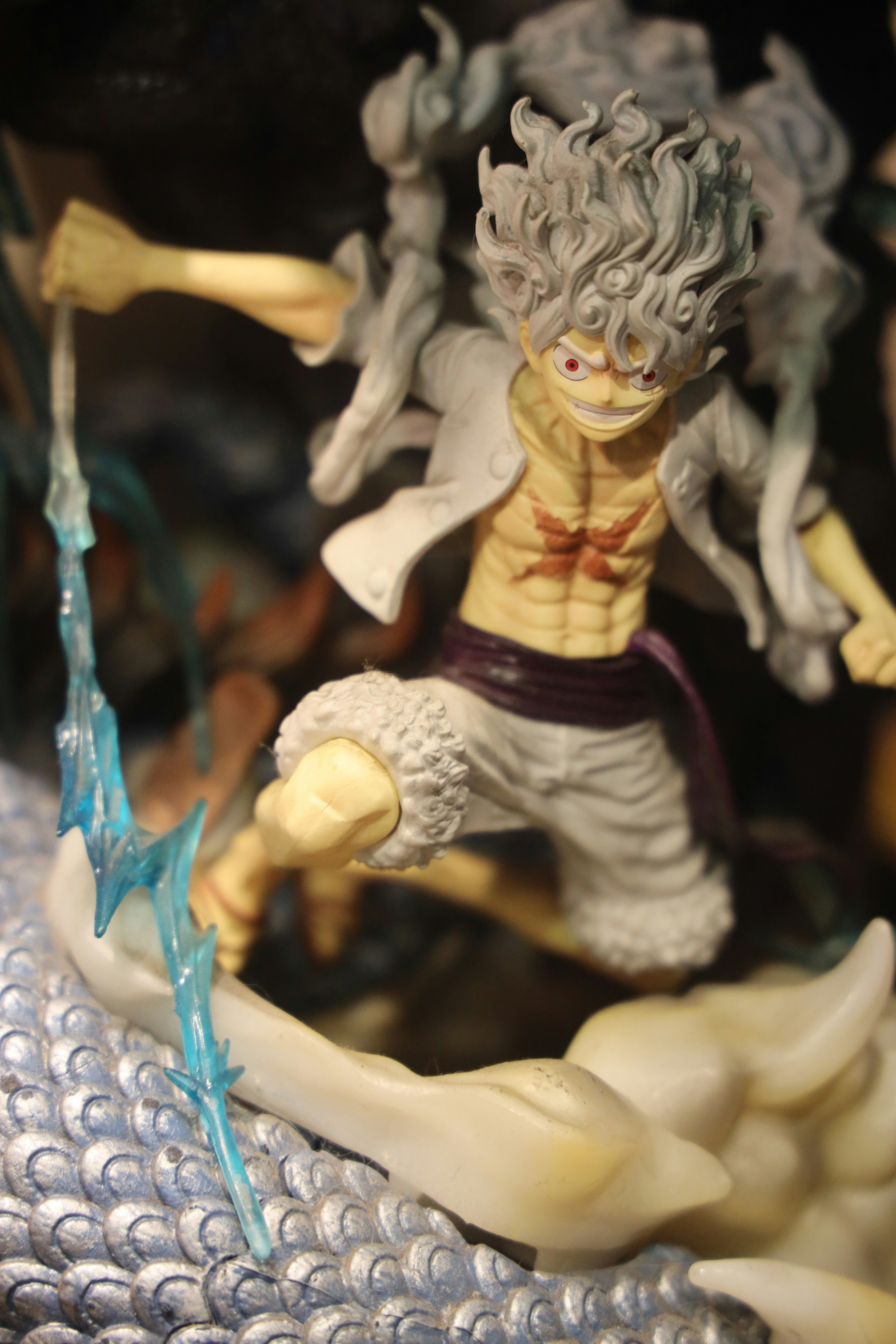 Inferno-Wave Fury: Figure in Mid-Air Beside Dragon Claw