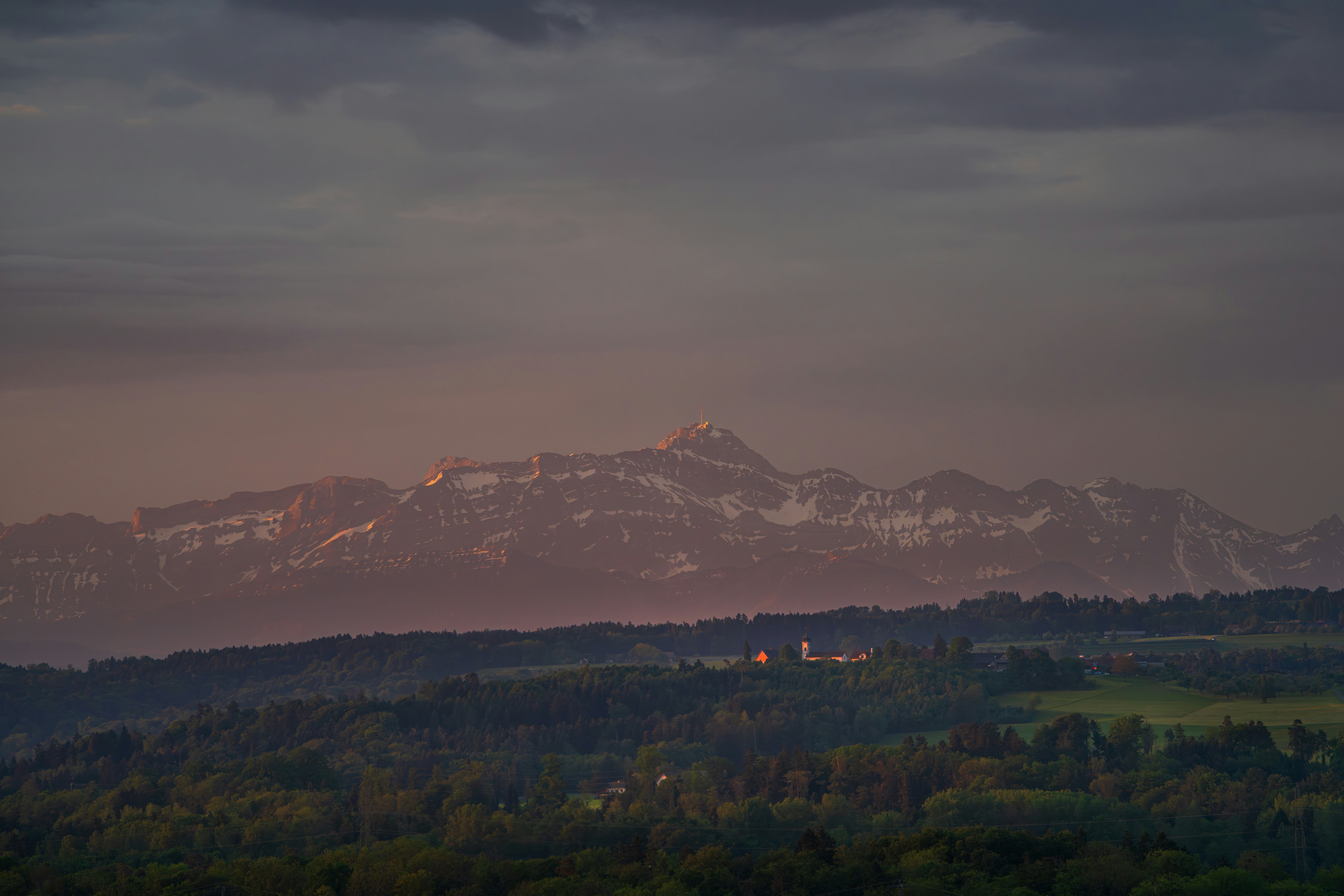 Twilight Crest over the Valley