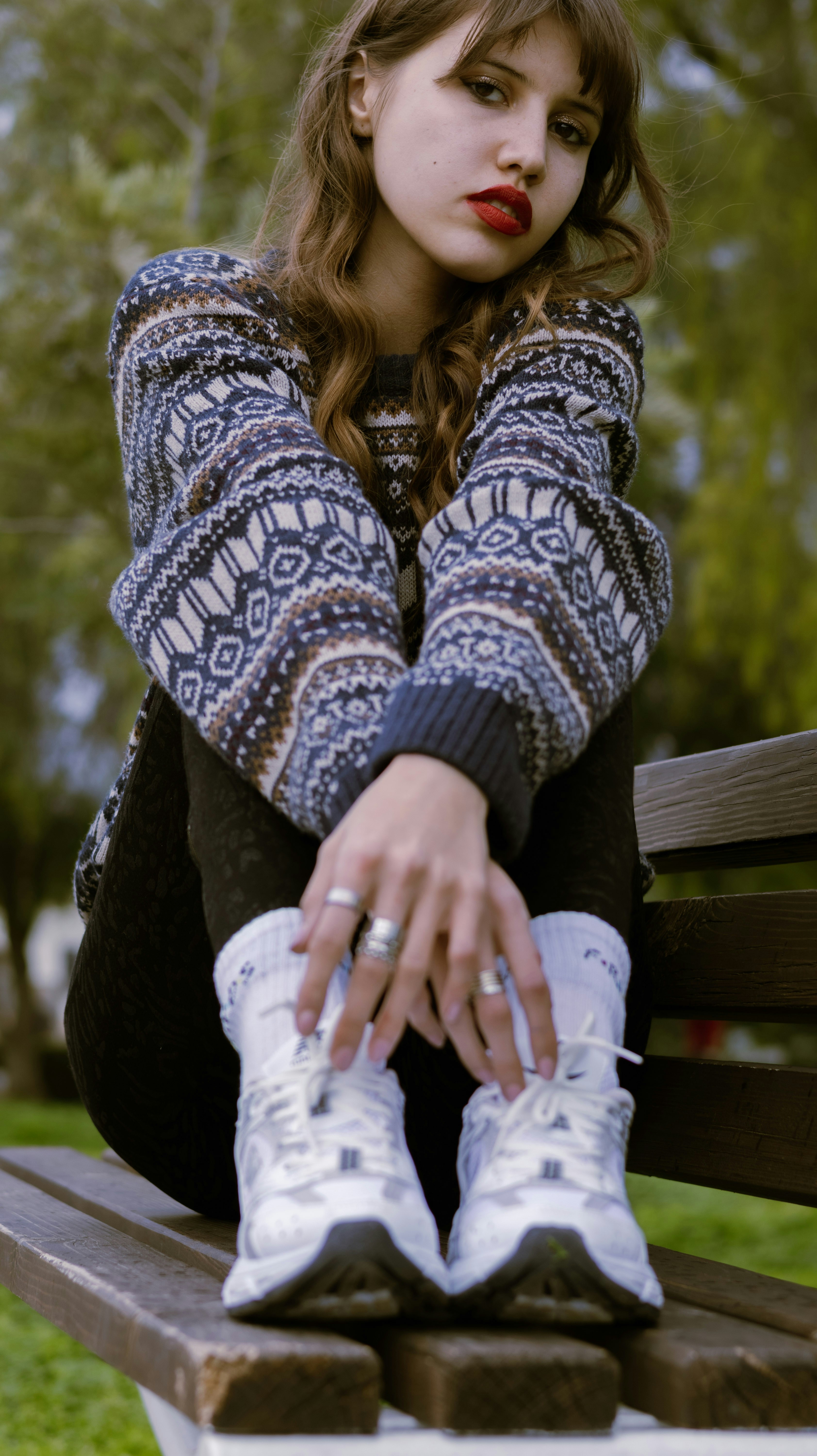 Quiet Confidence on a Park Bench