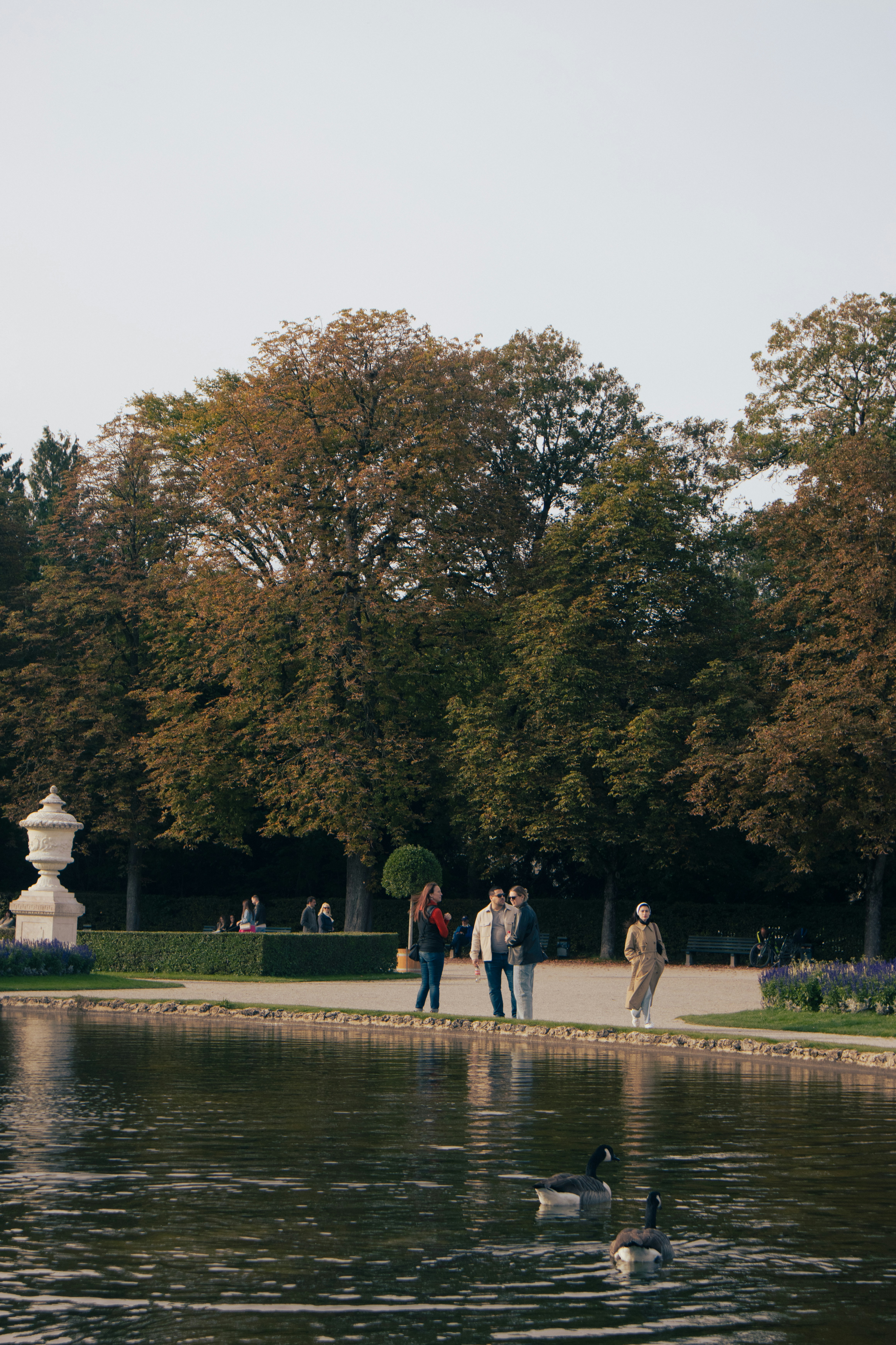 Autumn Riverside Stroll by the Serene Lake
