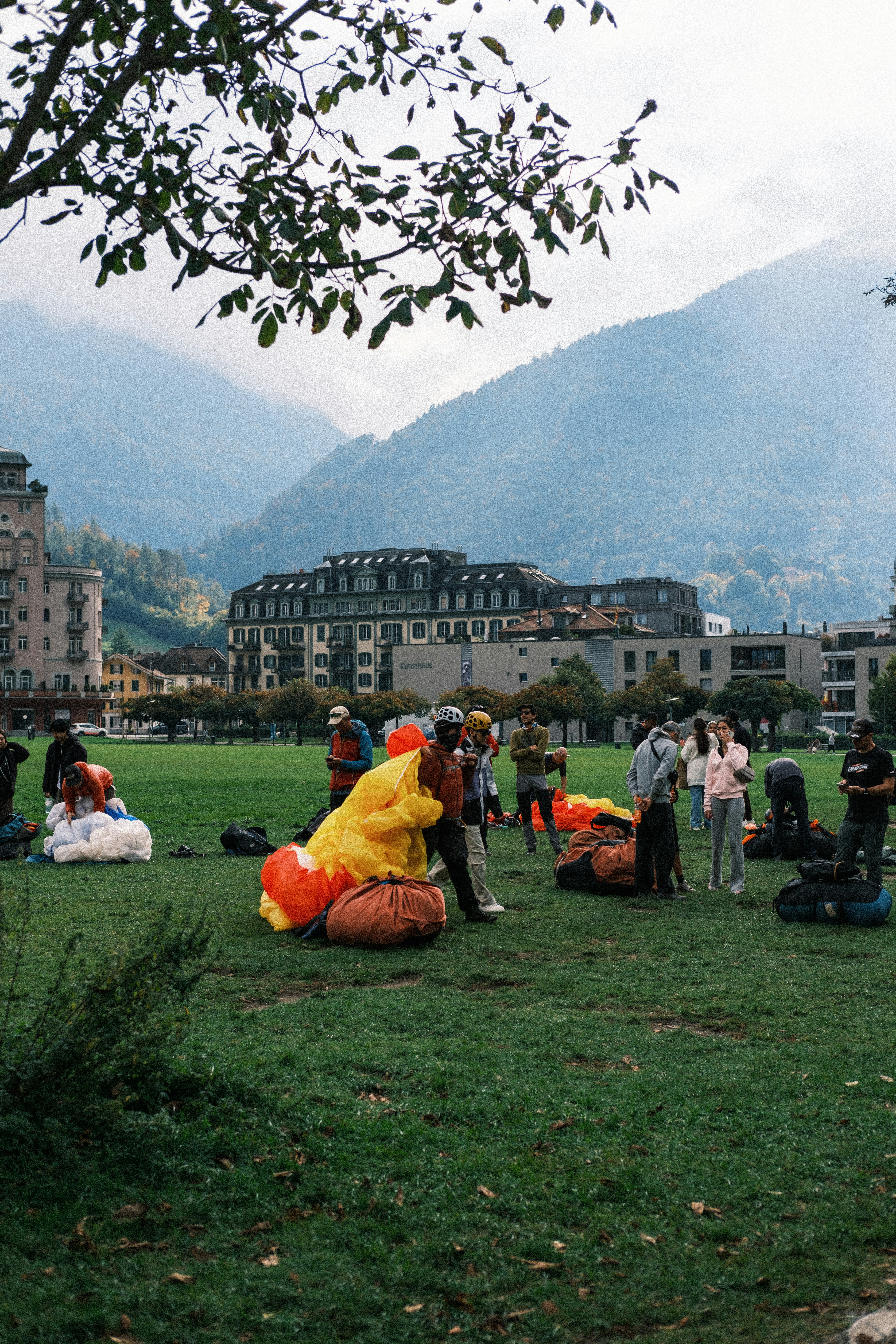 Parade Ground in a Mountain Town