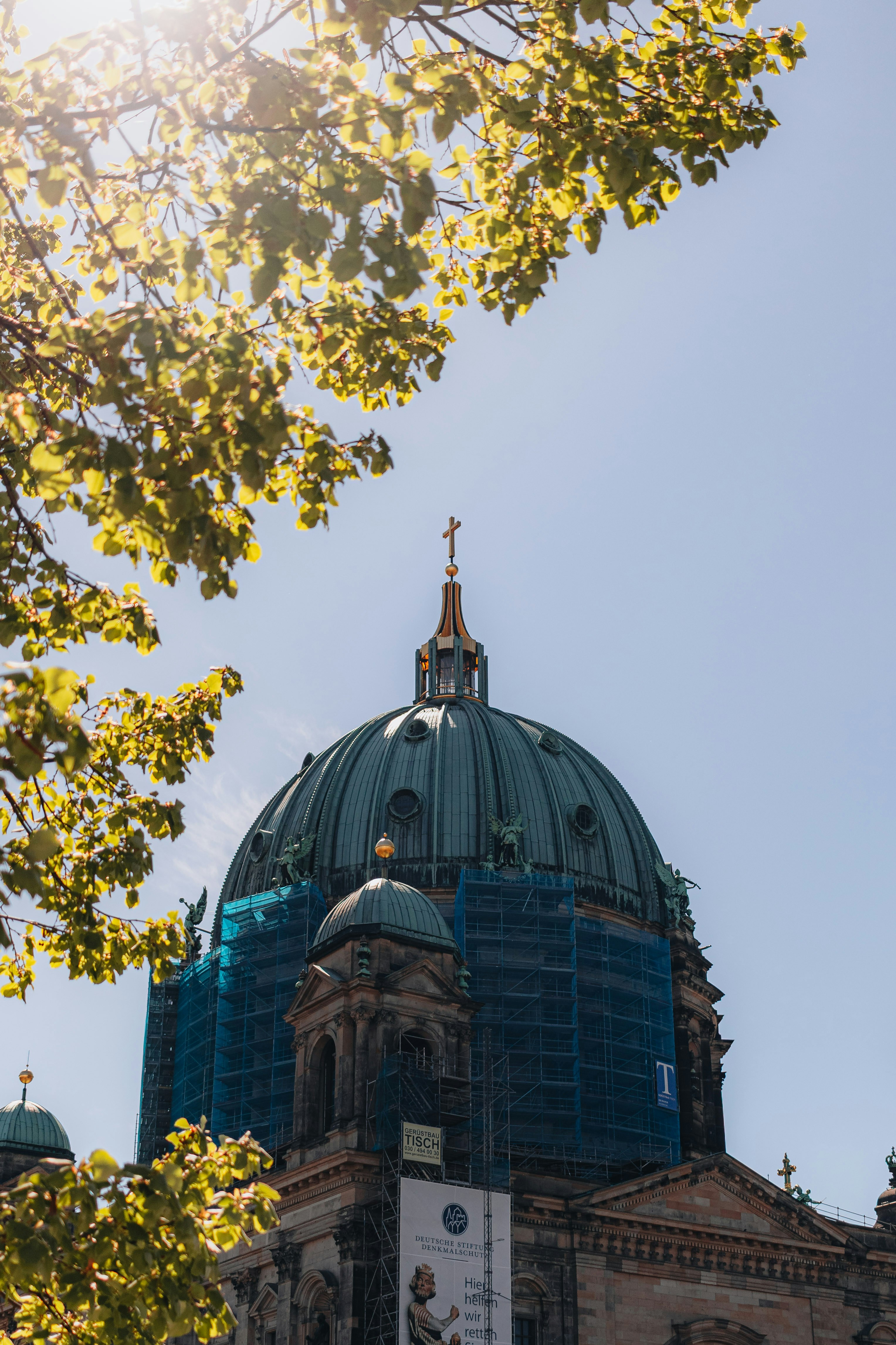 Under the Dome: a Cathedral Aflame with Sky and Leaves