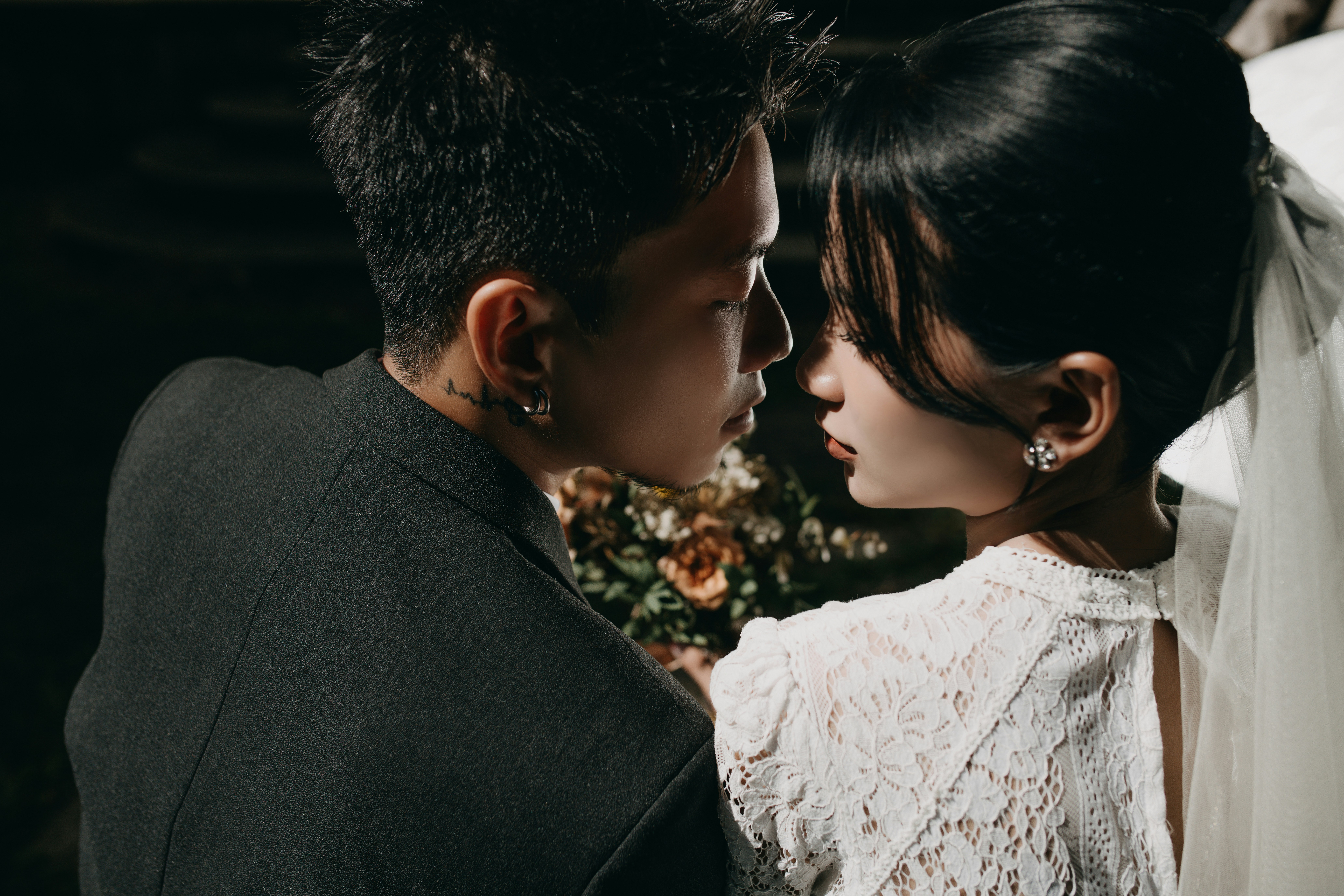 Silent Vows: a tender close-up between two lovers