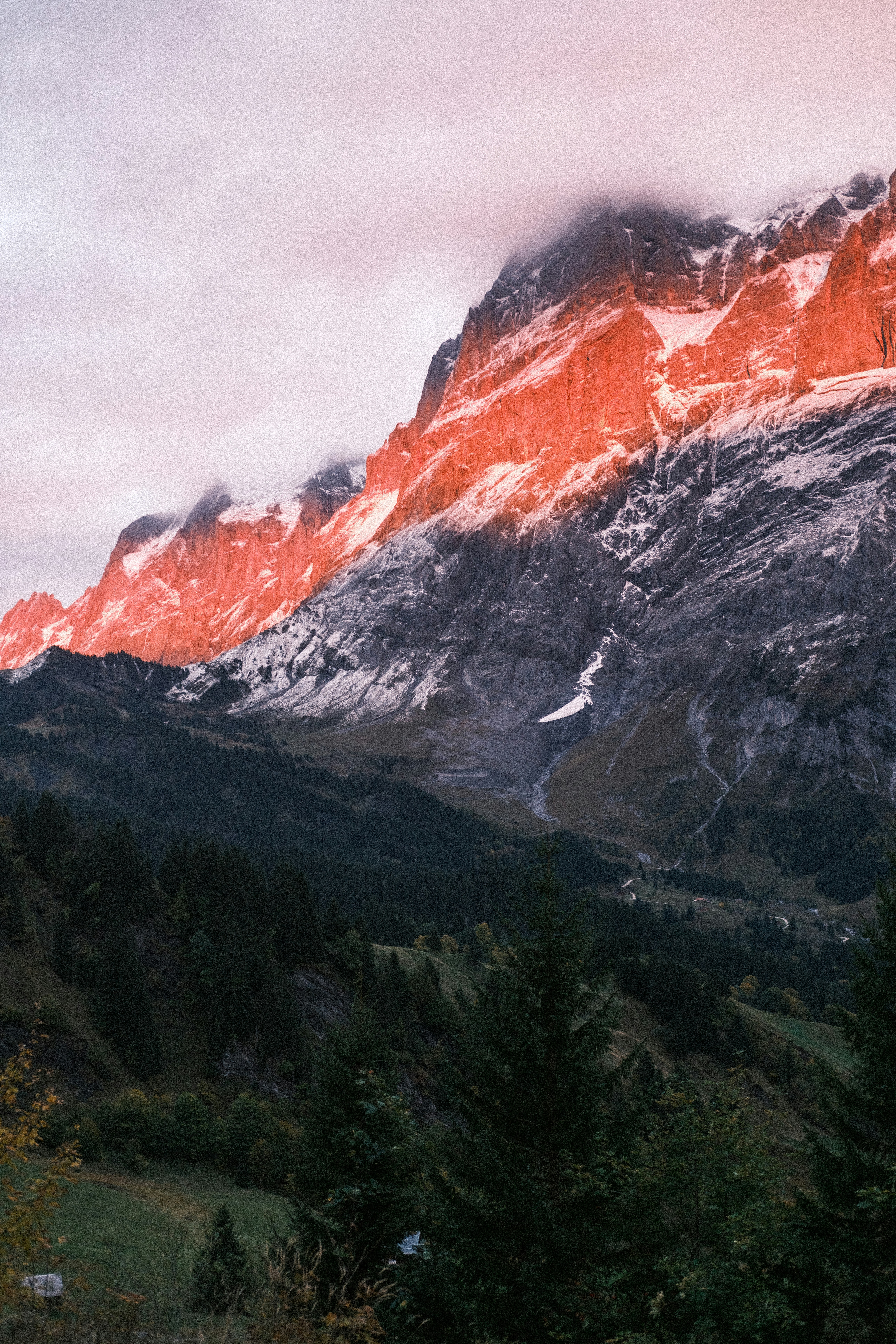 Crimson Peak: Alpine Ridge at First Light