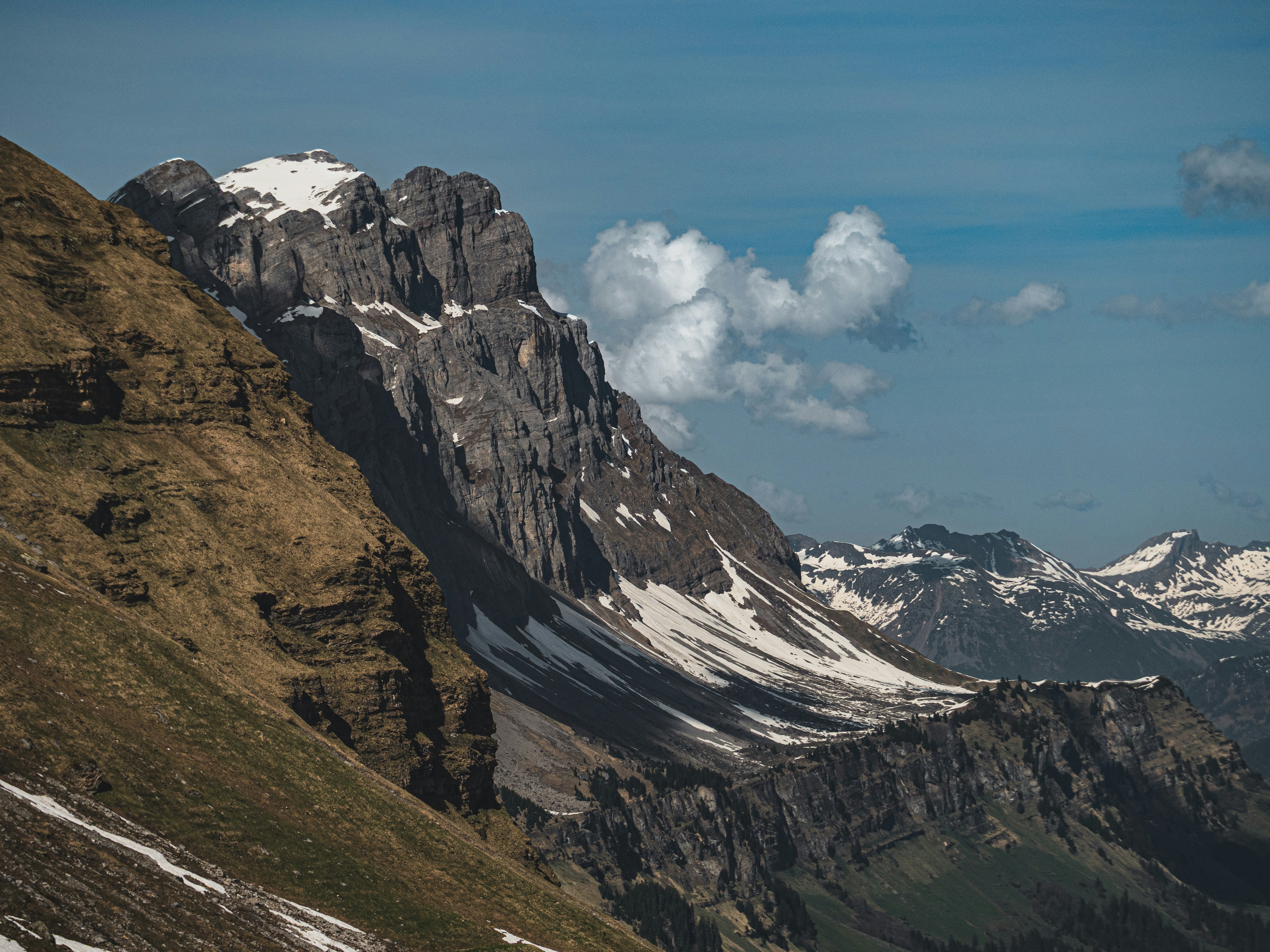 Looming Peak Under a Quiet Sky