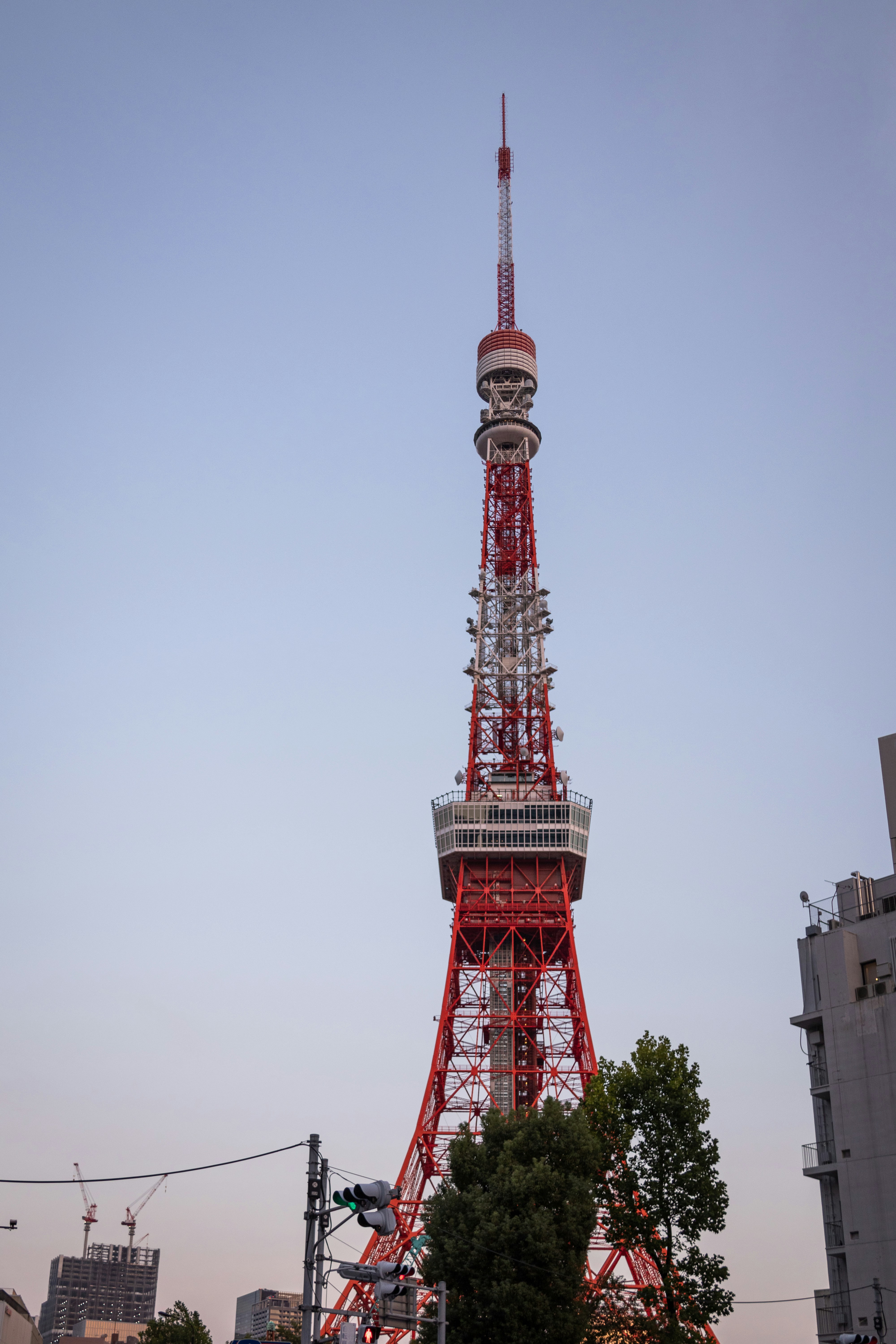 Tokyo Tower Reaching Skyward at Dusk