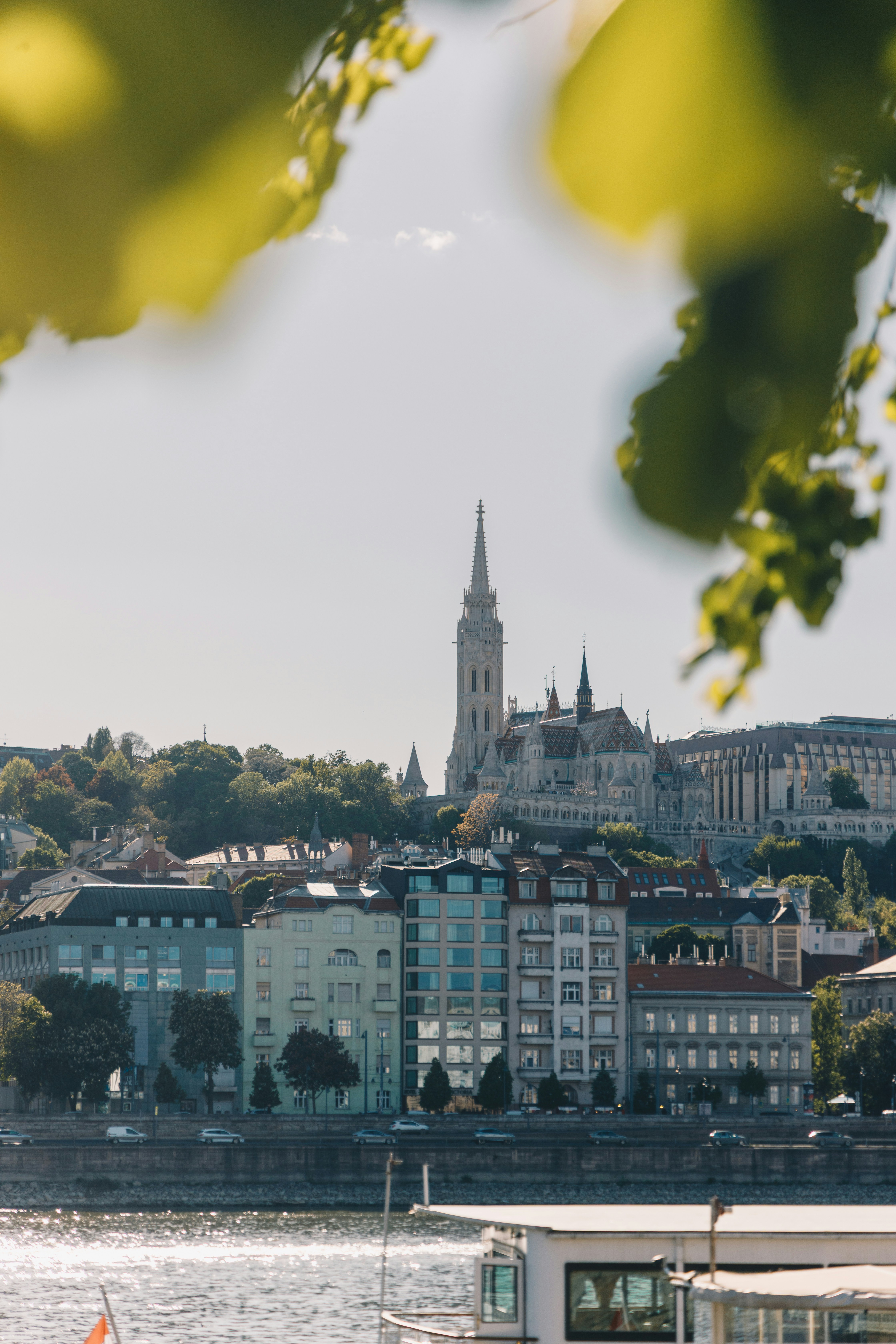 Spire Rising over the Riverside Neighbourhood