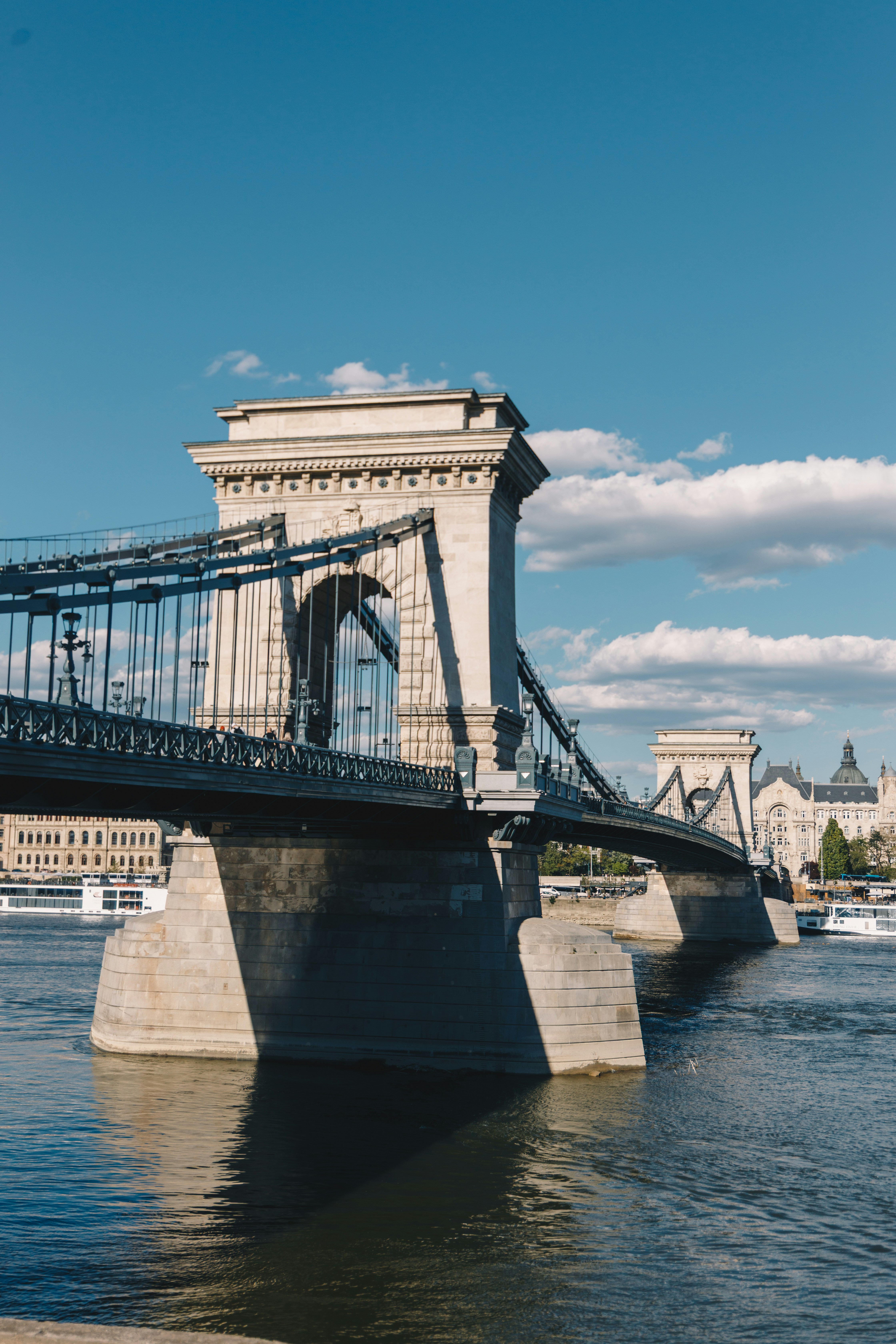 Stone Arch and Cables: A Side-View of the City Bridge