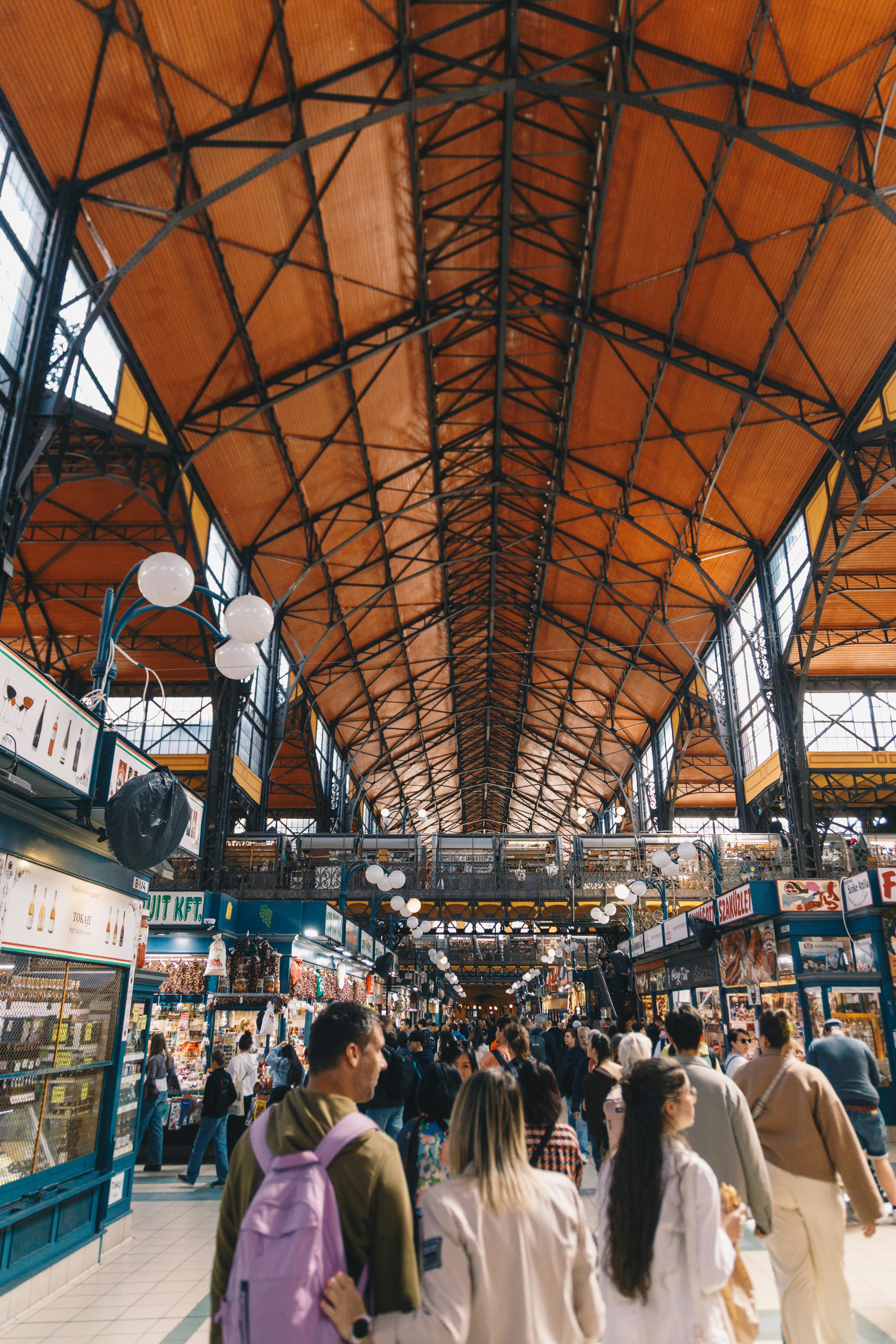 Market Hall Pulse: A Cathedral of Lanterns Over a Busy Corridor