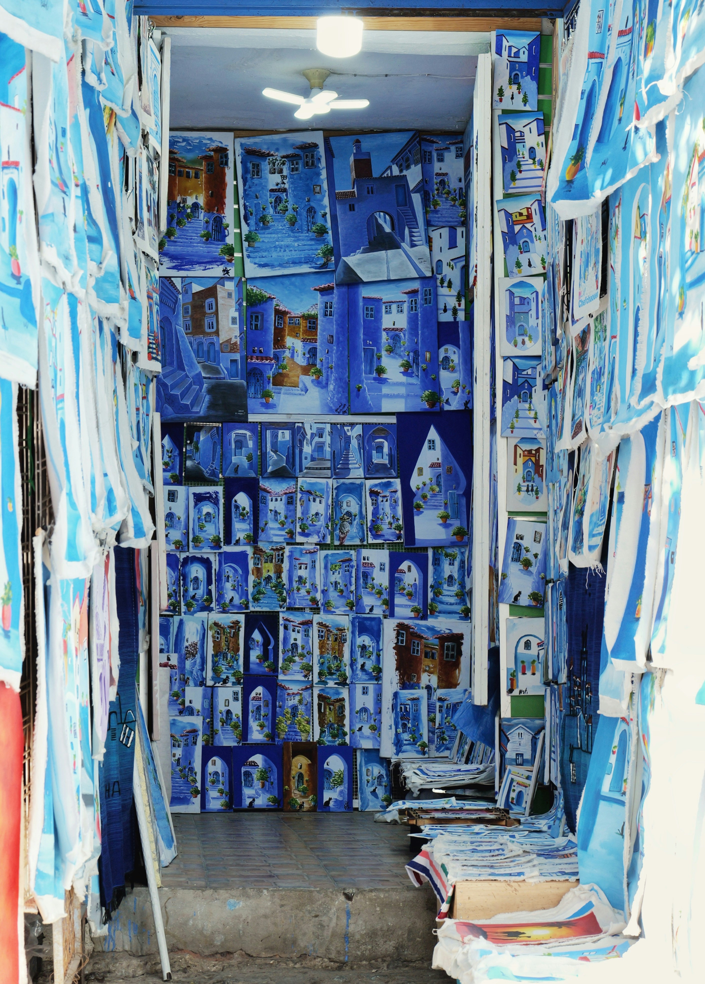 Blue-Tiled Alley Gallery: A Corridor of Azure Scenes
