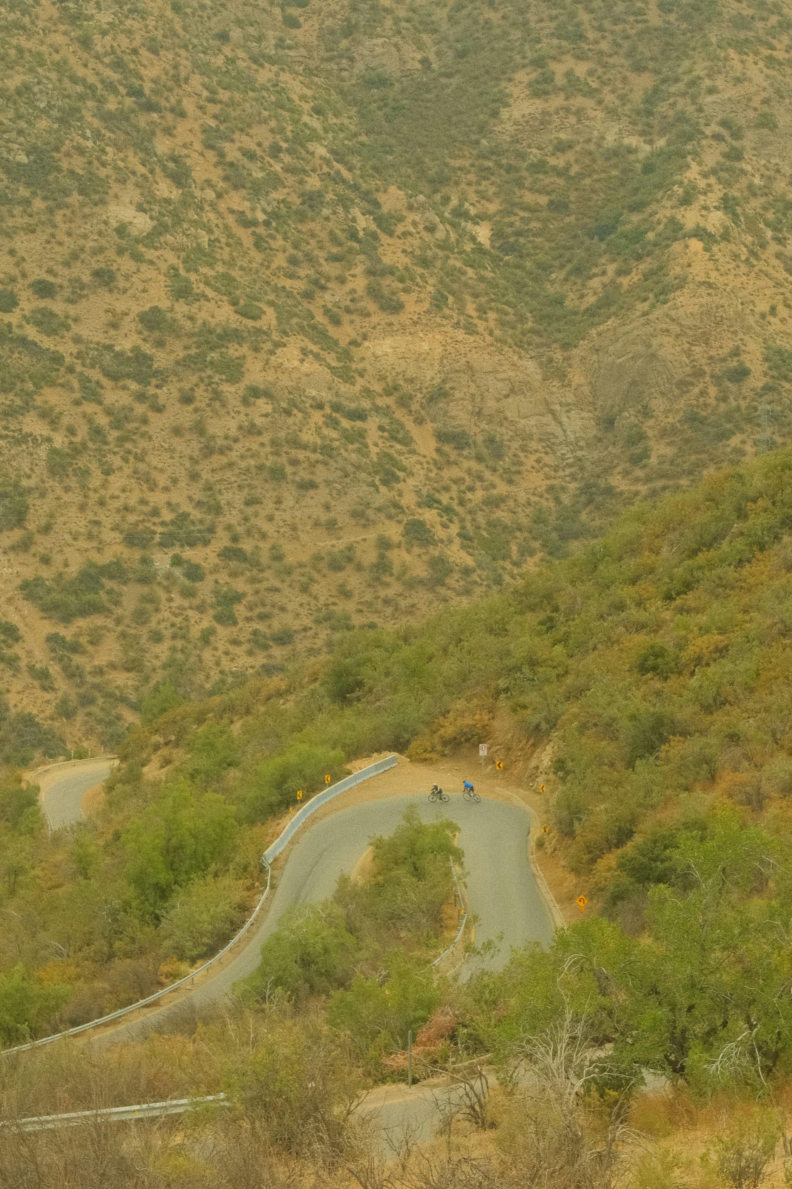 Hairpin Bend: Riders Navigate a Quiet Mountain Descent