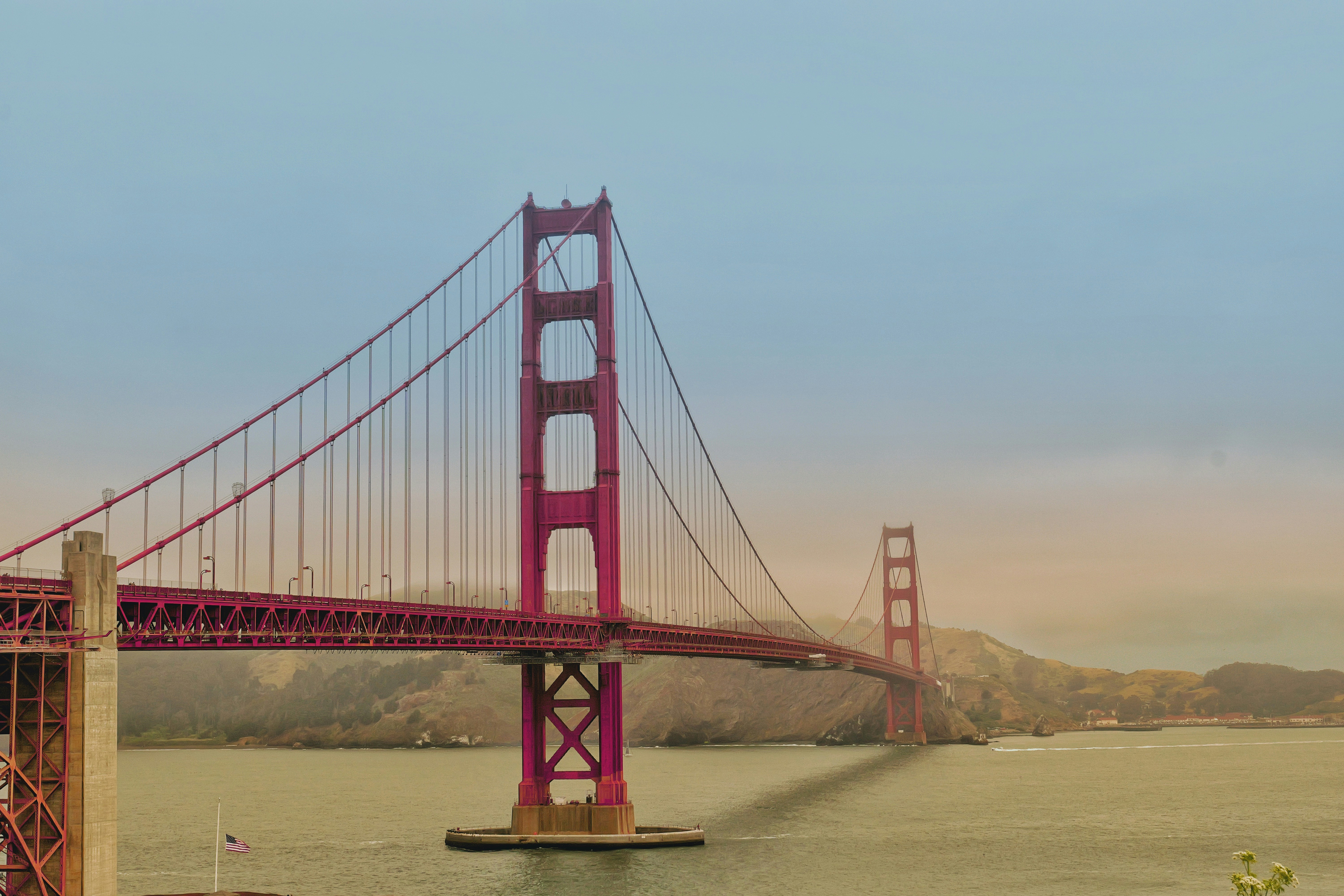 Golden Gate in a Soft Harbor Dawn