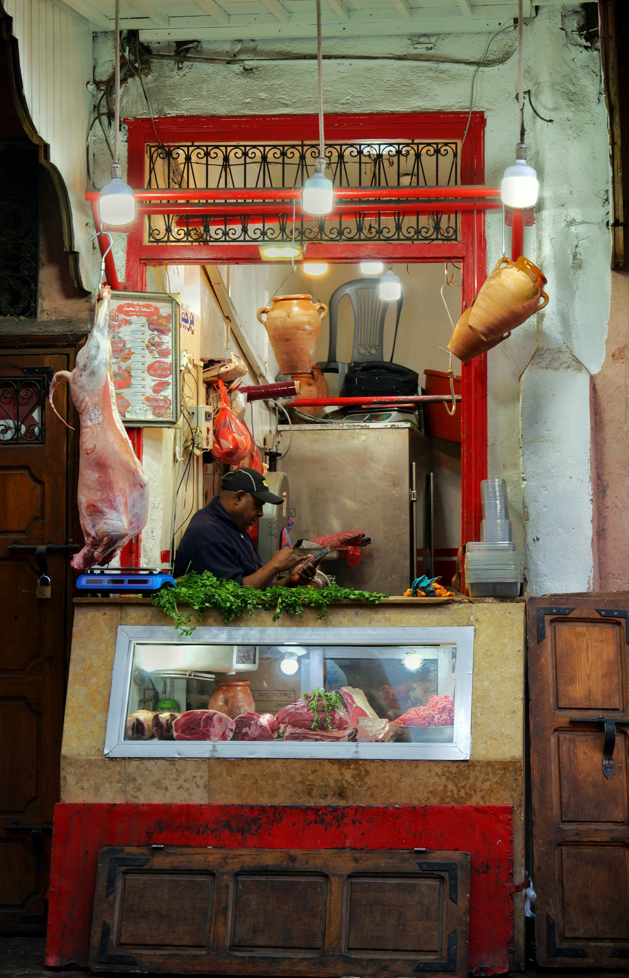 Butcher’s Stall at Red-Trim Arcade