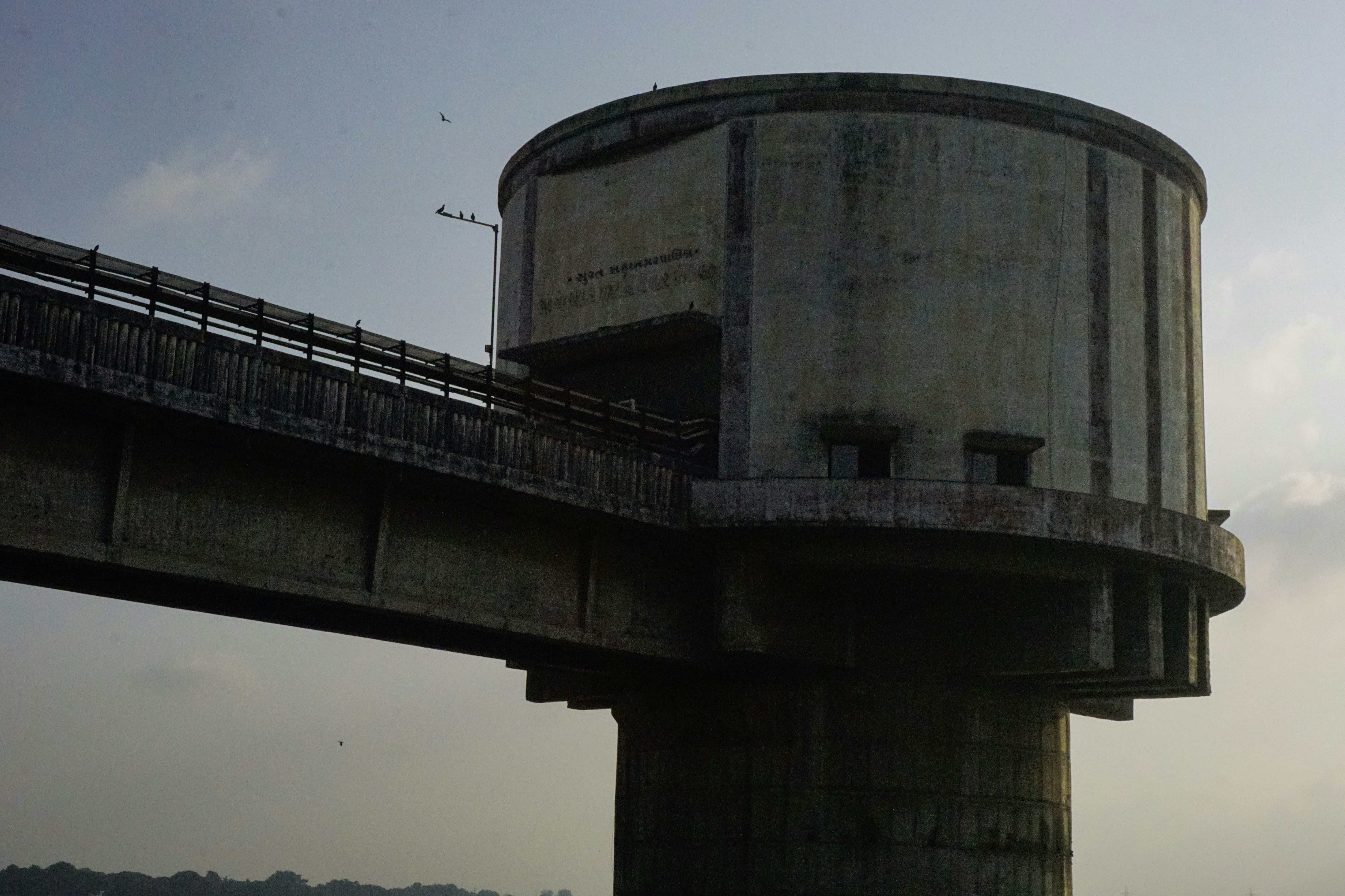 Circular Watchtower on a Skyward Bridge