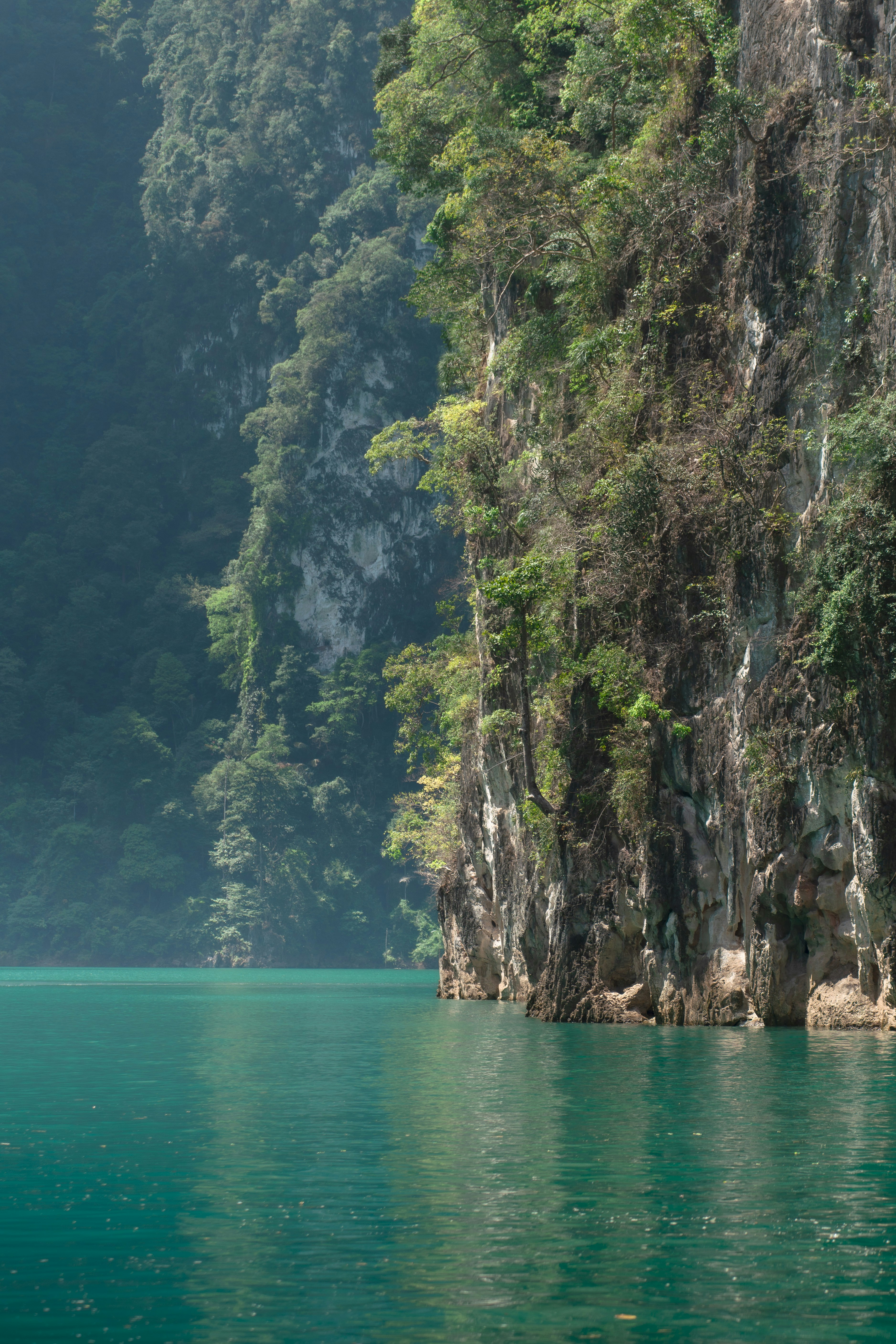 Limestone Cliffs Meet Turquoise Quiet