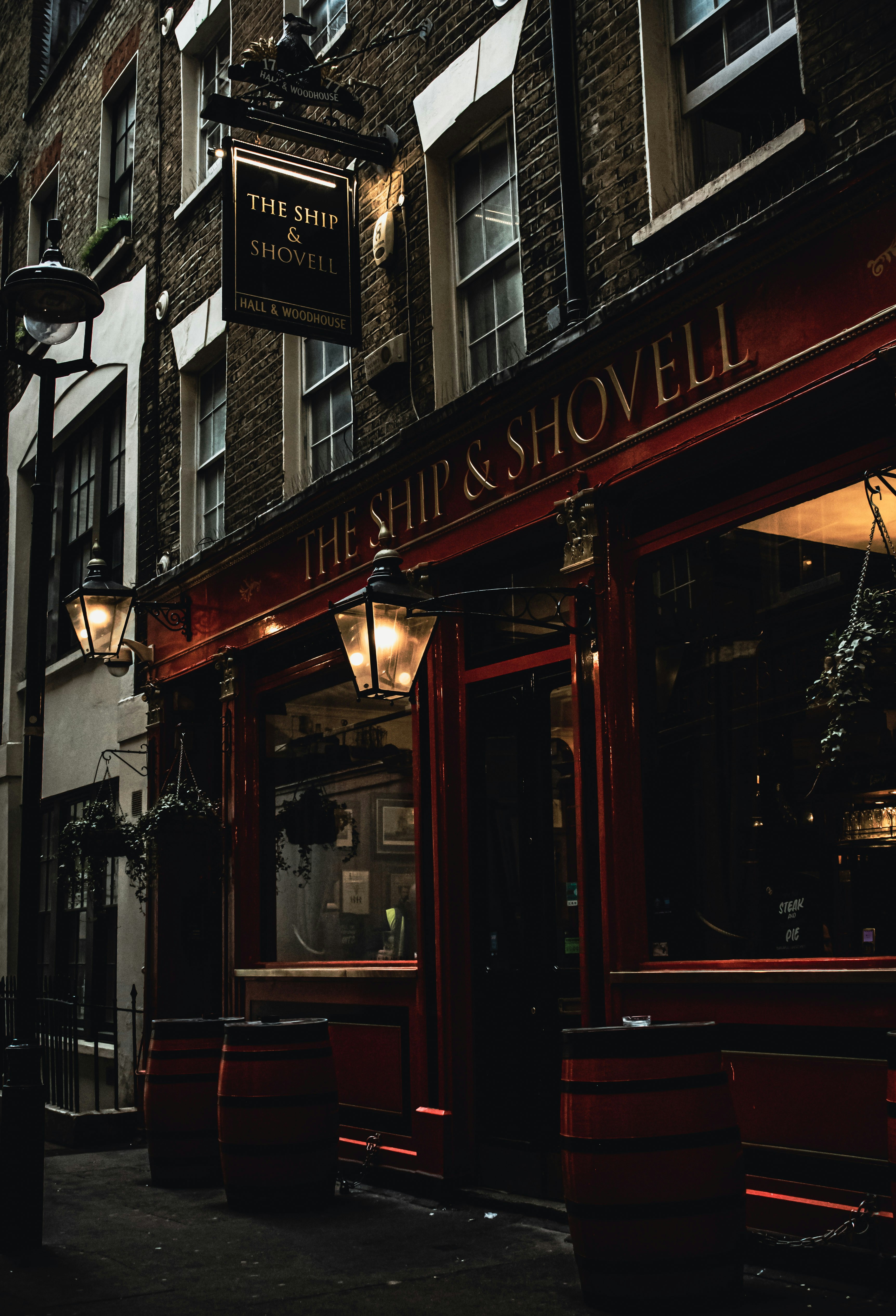 The Shiny Red Facade: Evening at The Ship & Shovell