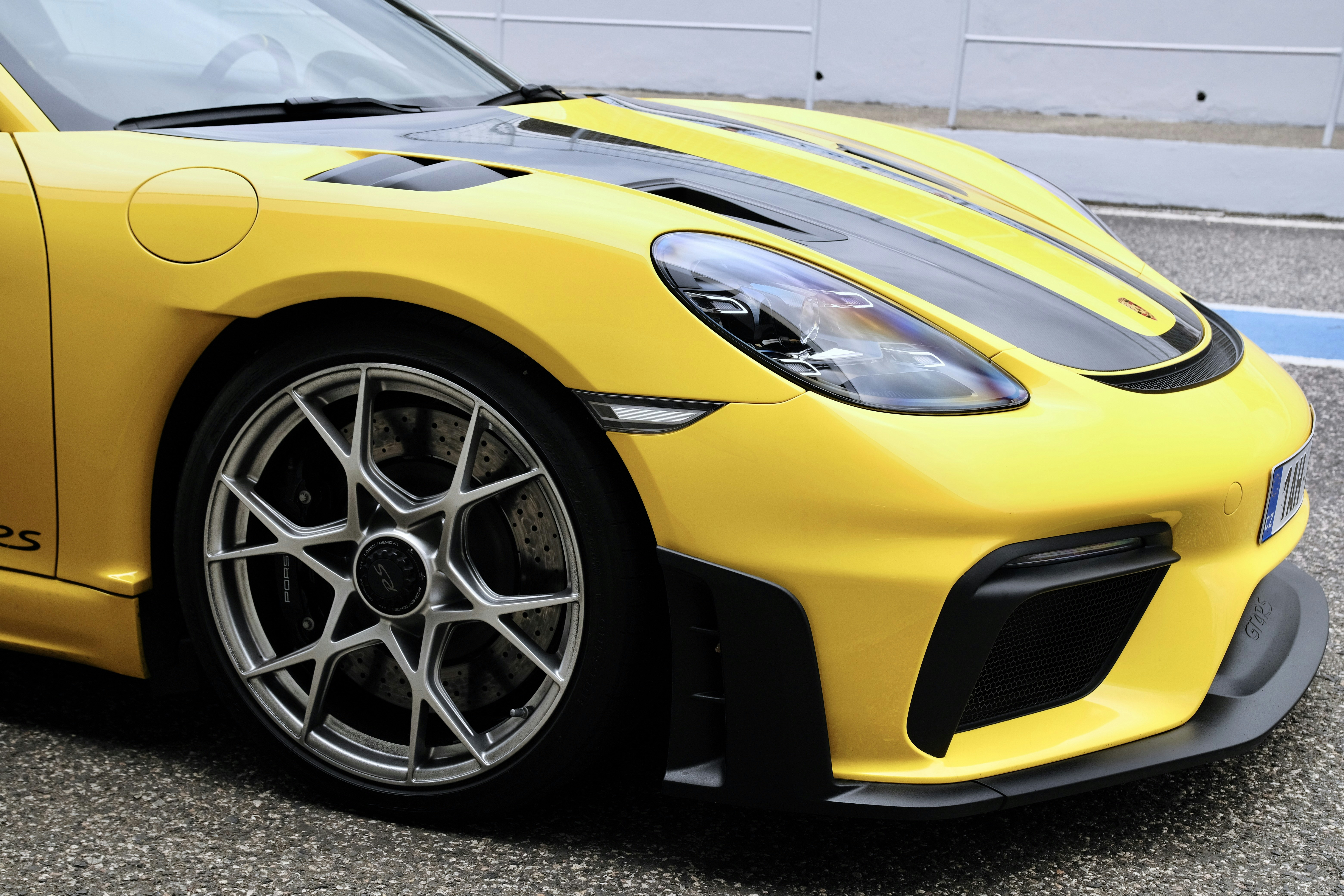Yellow Power: Front-Quarter Focus on a Pet Corvette