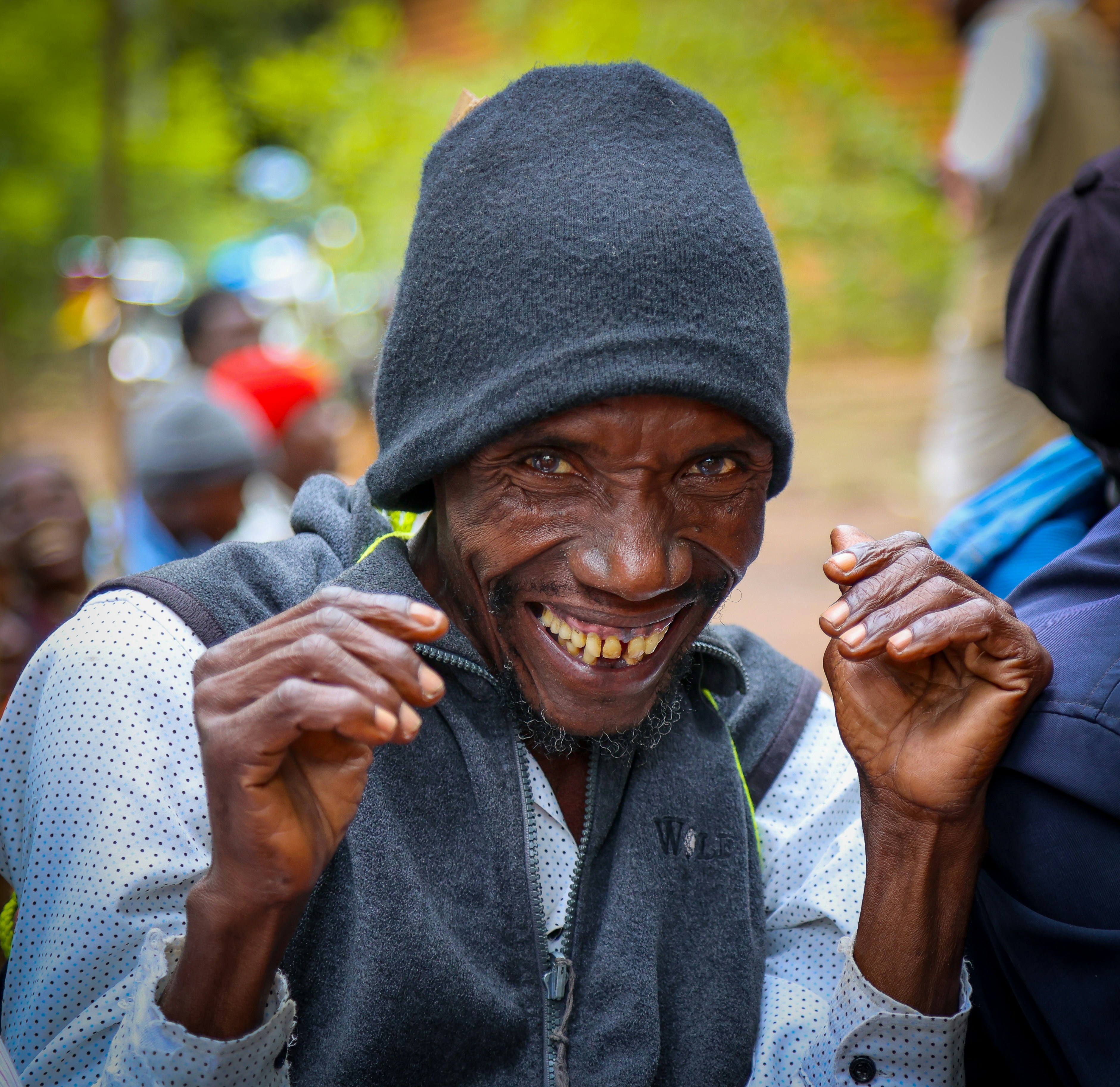 A Gleam of Joy: Close-Up of a Striking Smile