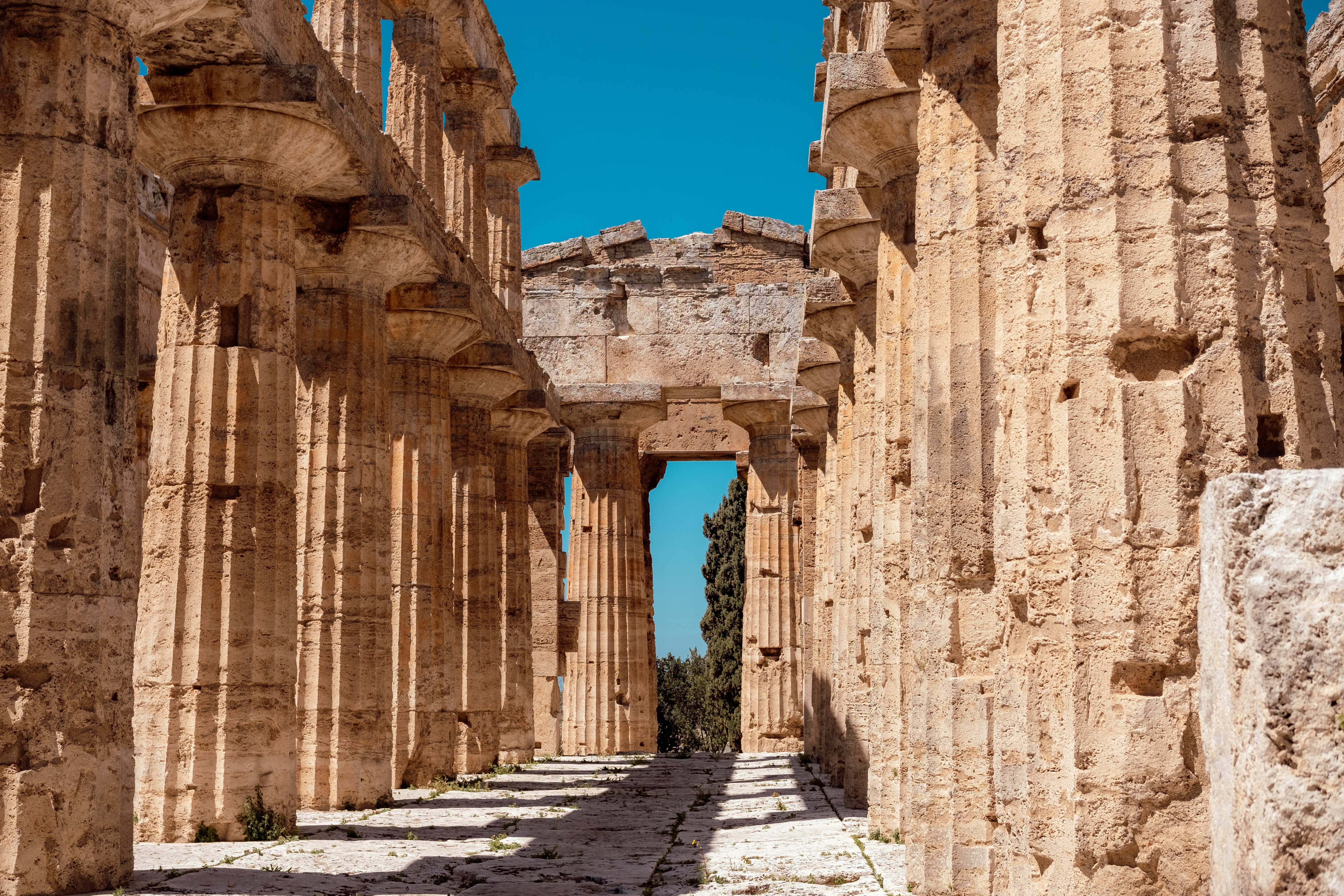 Echoes of Stone: Corridor of Ancient Columns