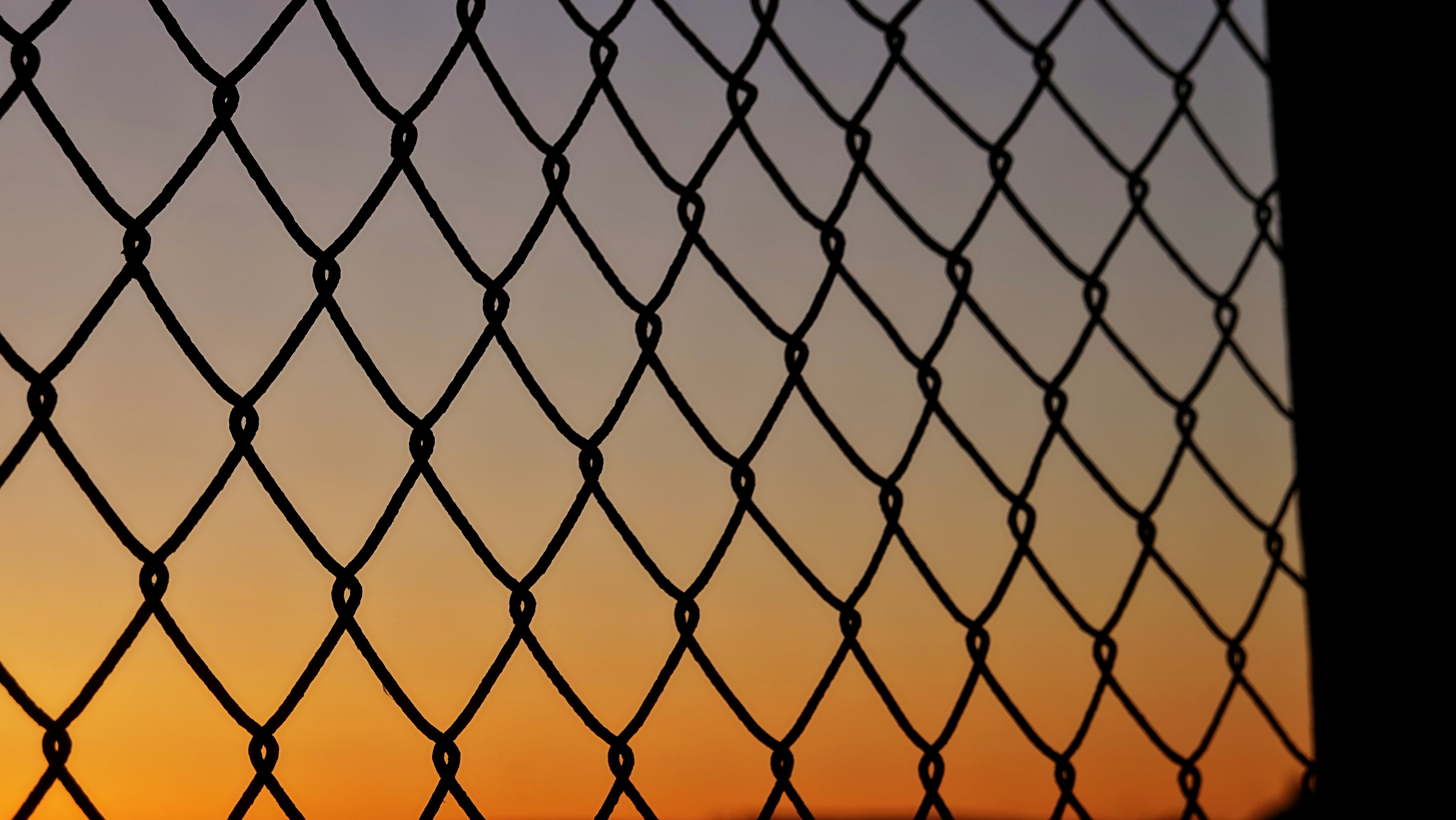 Sunset through a Diamond Mesh