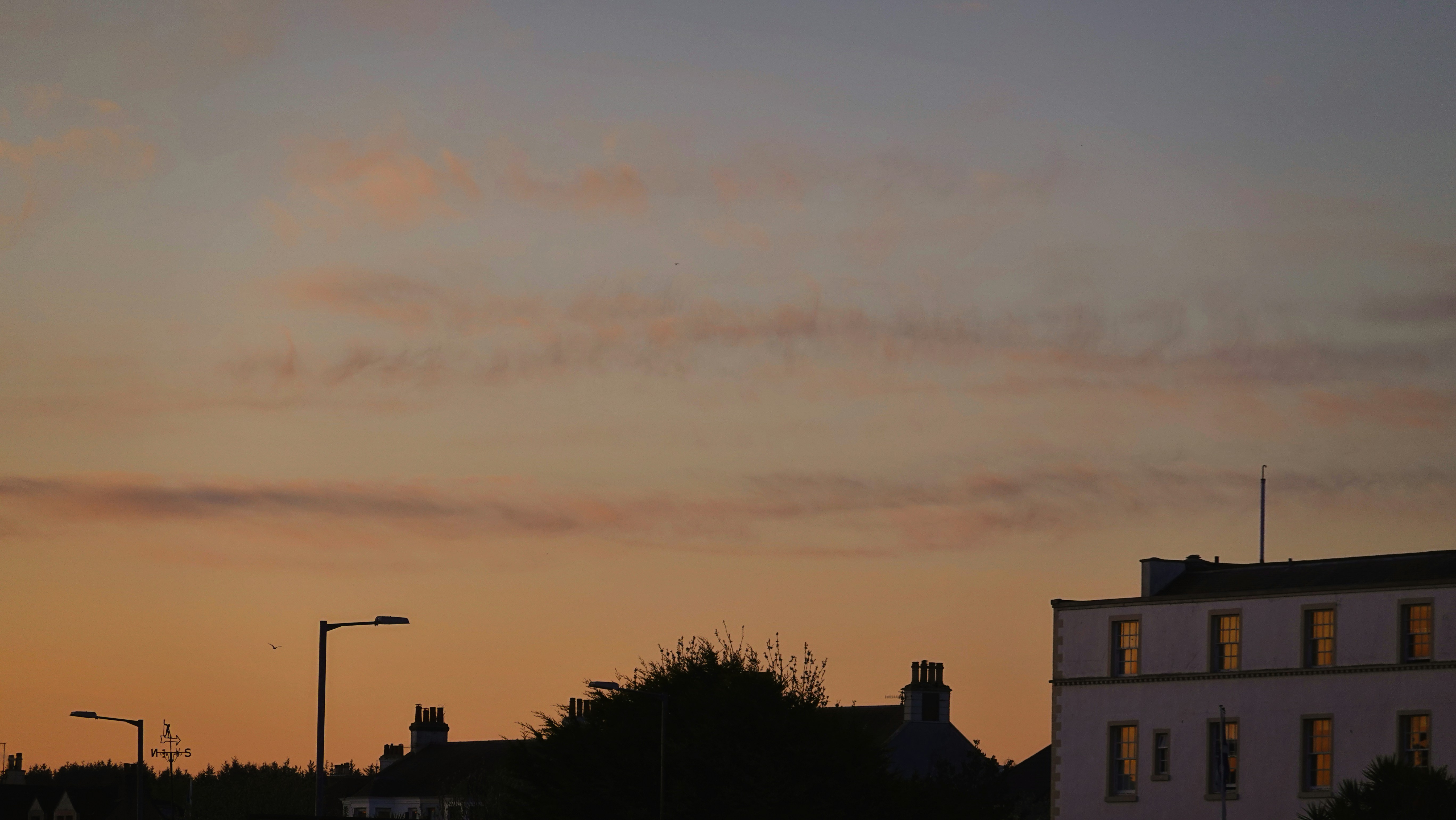 Dusk Over Quiet City Blocks