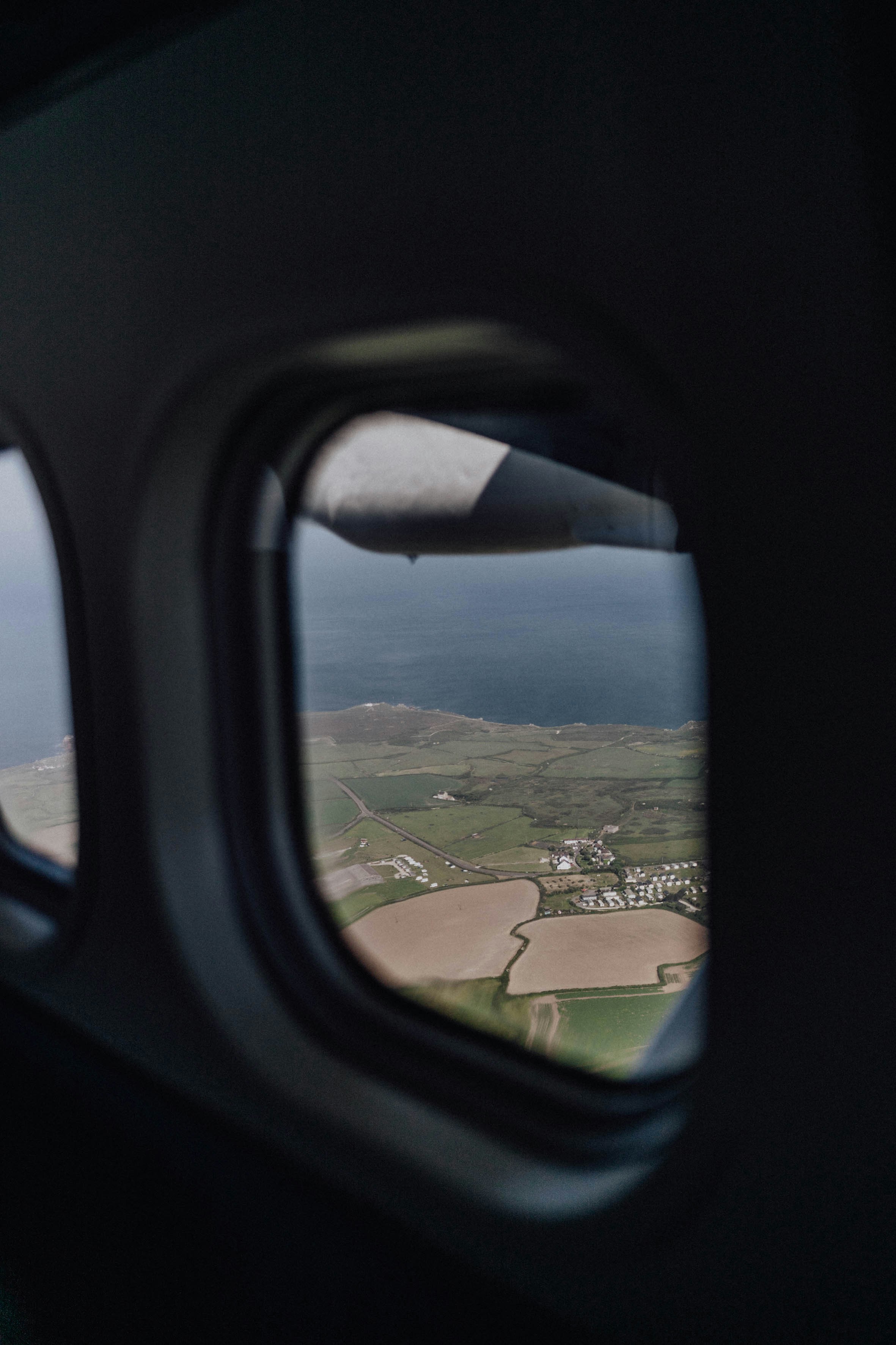 Window to the World: Aerial Patchwork through the Plane Window