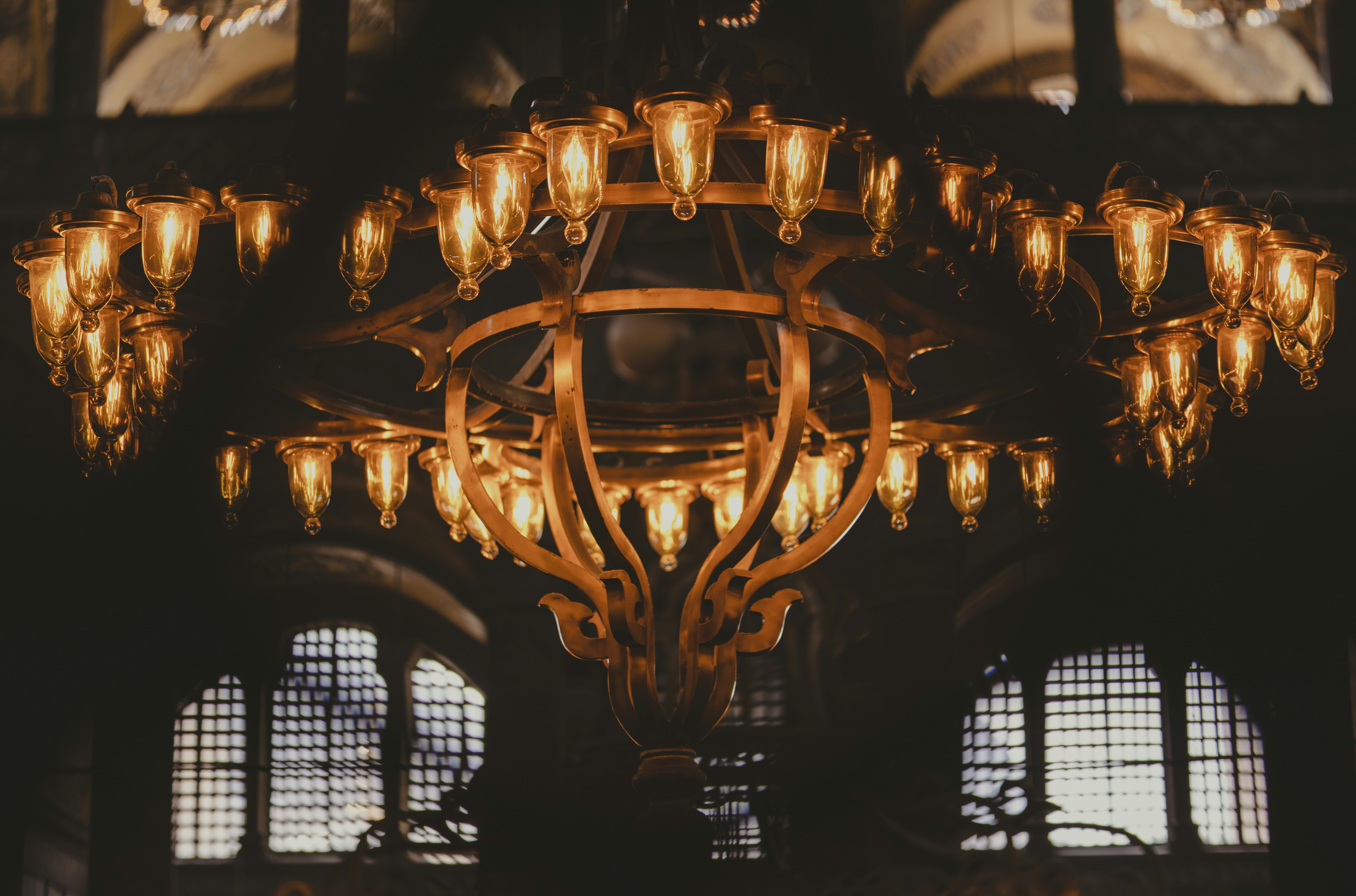 Orbital Glow: An Ember Crown of Lamps
