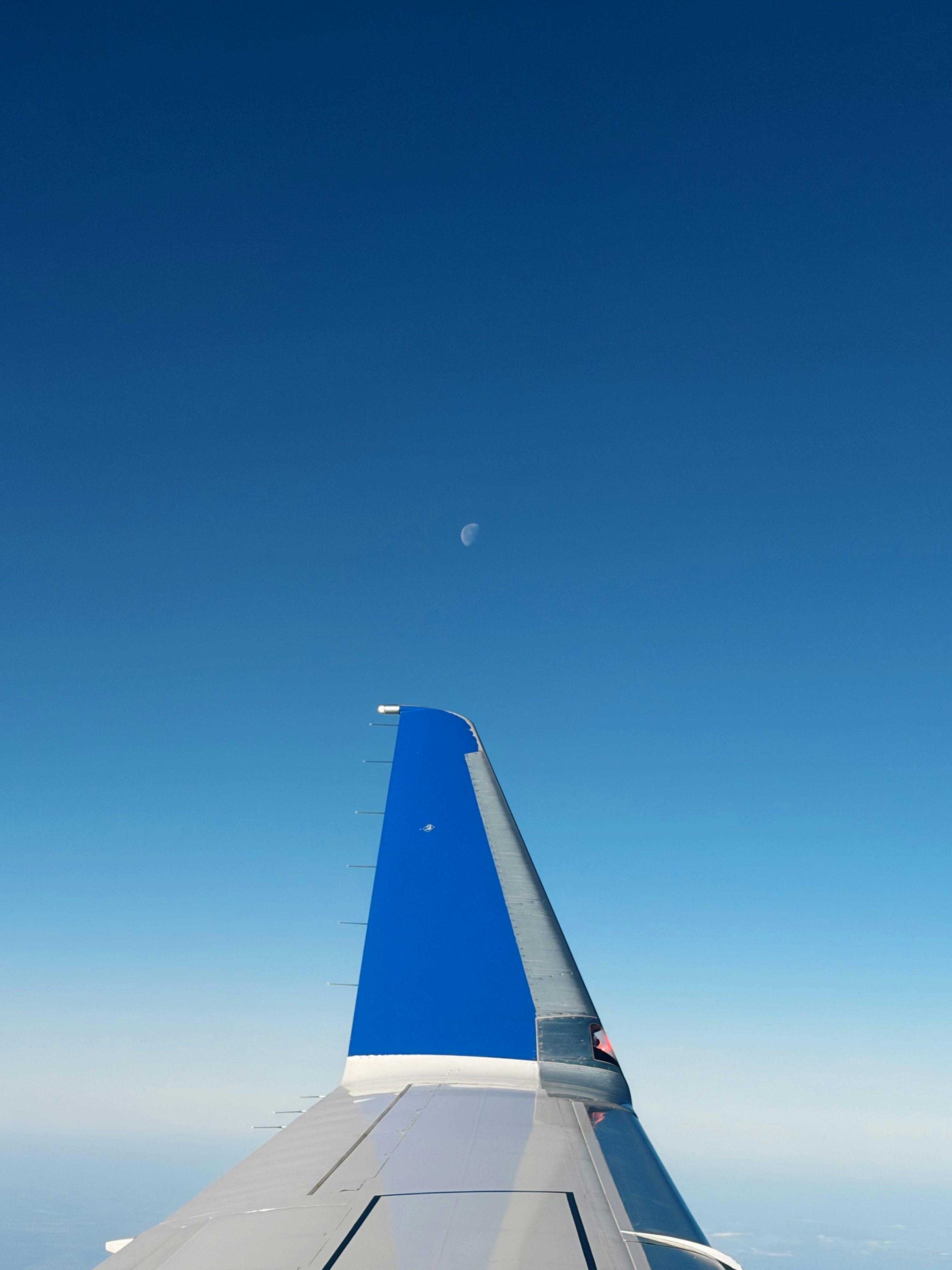 Wingtip Horizon: Aerial Calm Above the Blue Expanse
