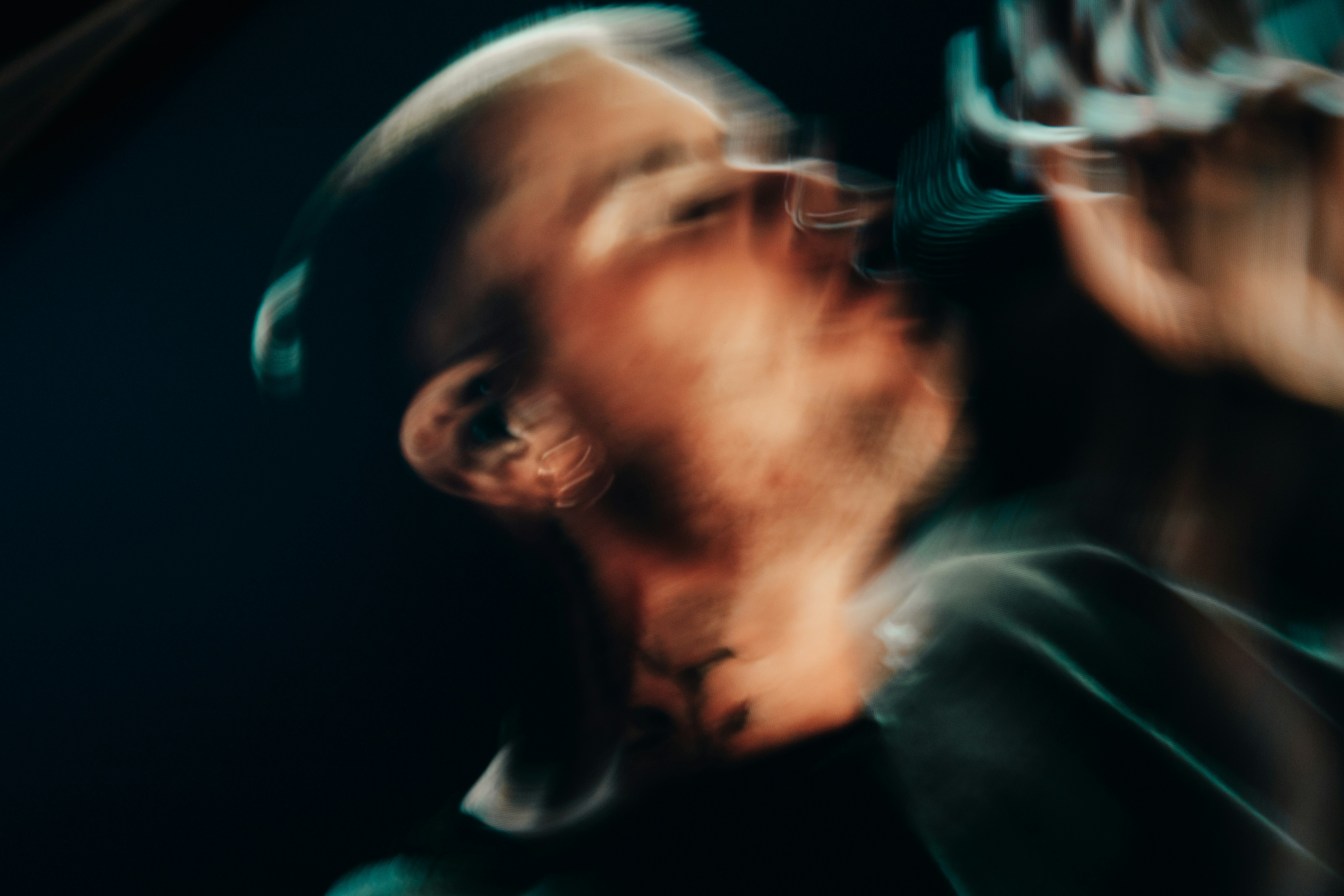 Blurred Pulse: A Vocal Moment in Motion