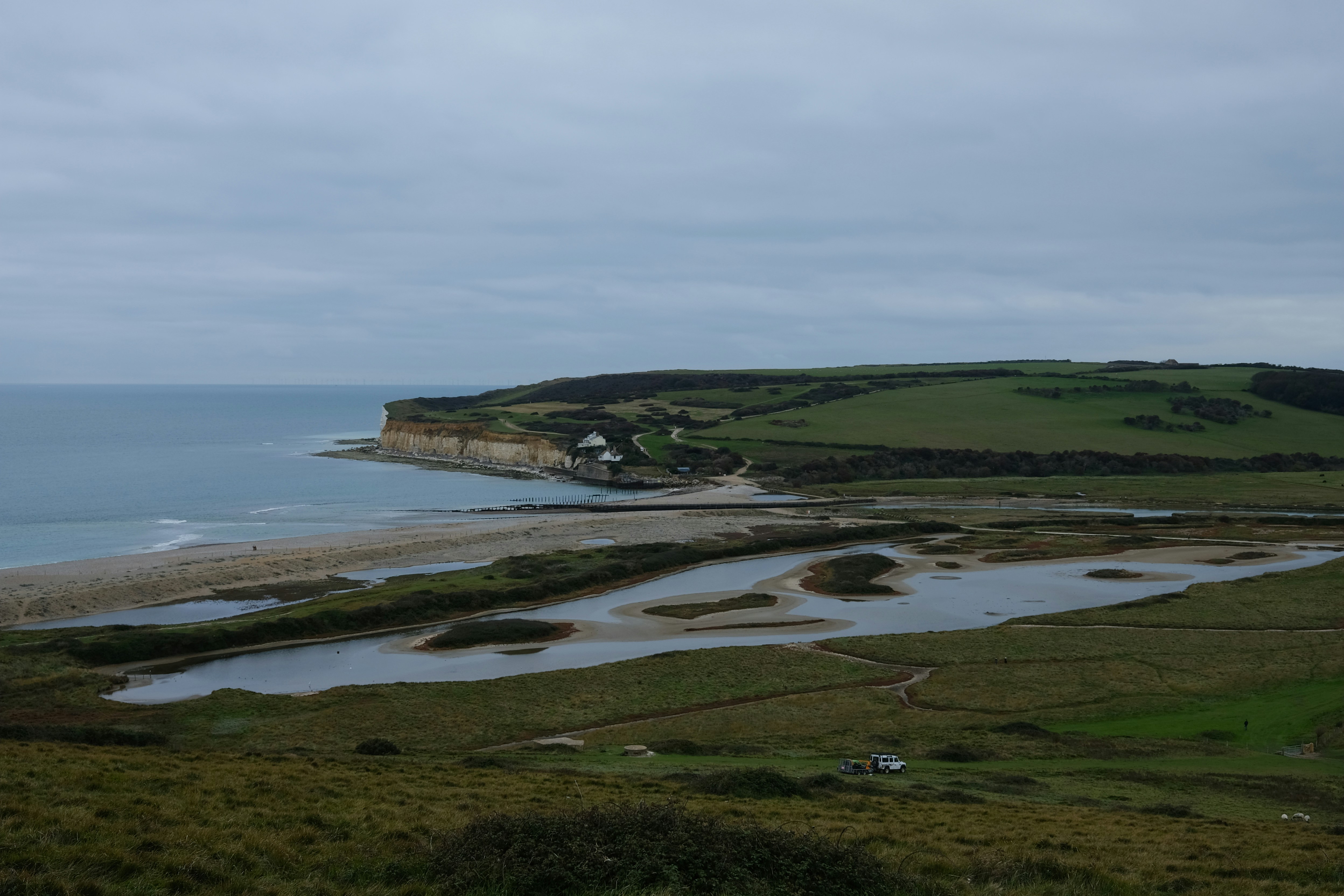 Coastal Green Ridge Turning Toward the Sea