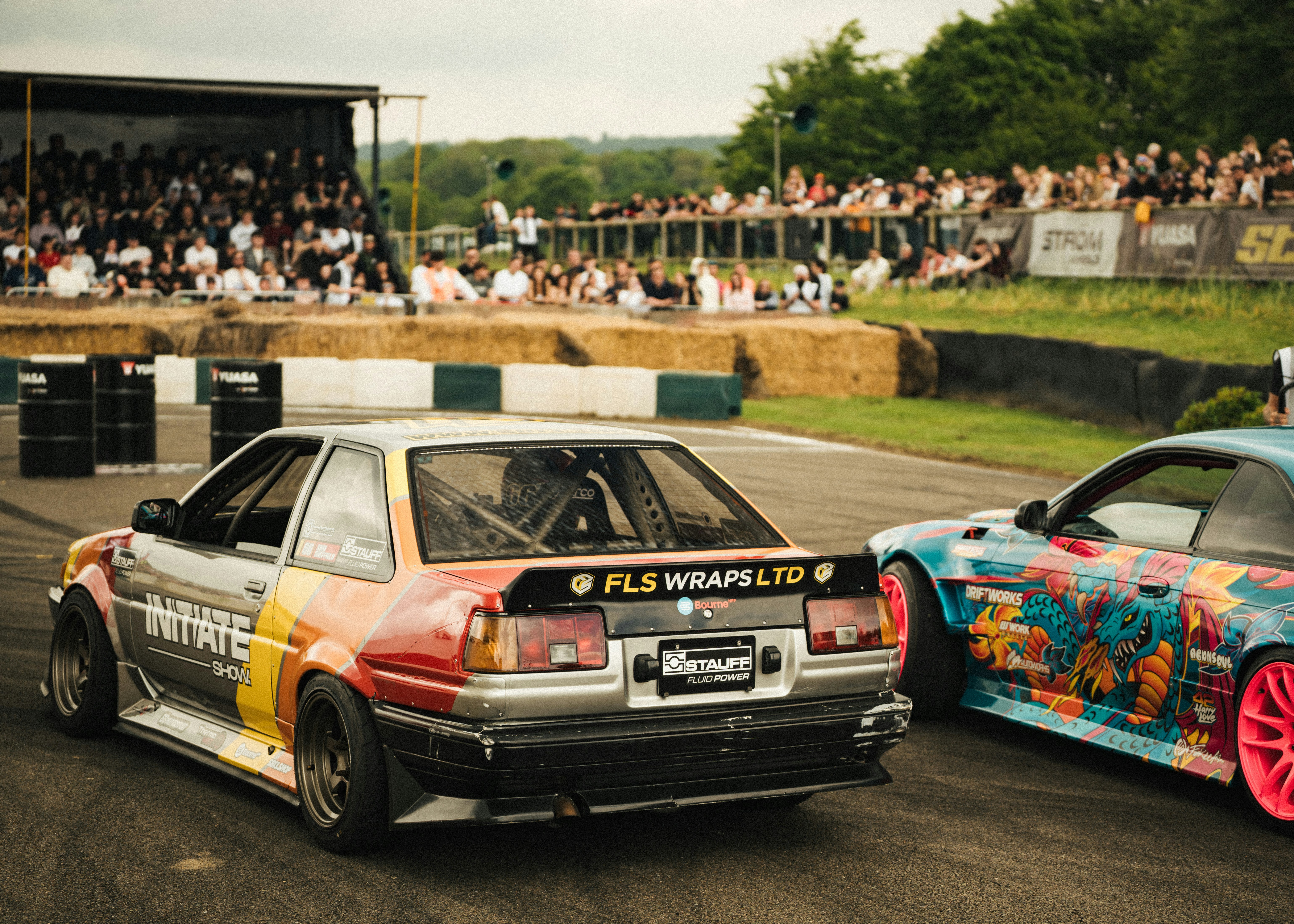 Tailpipes and Tire Smoke: A Drift Duel at the Outdoor Raceway