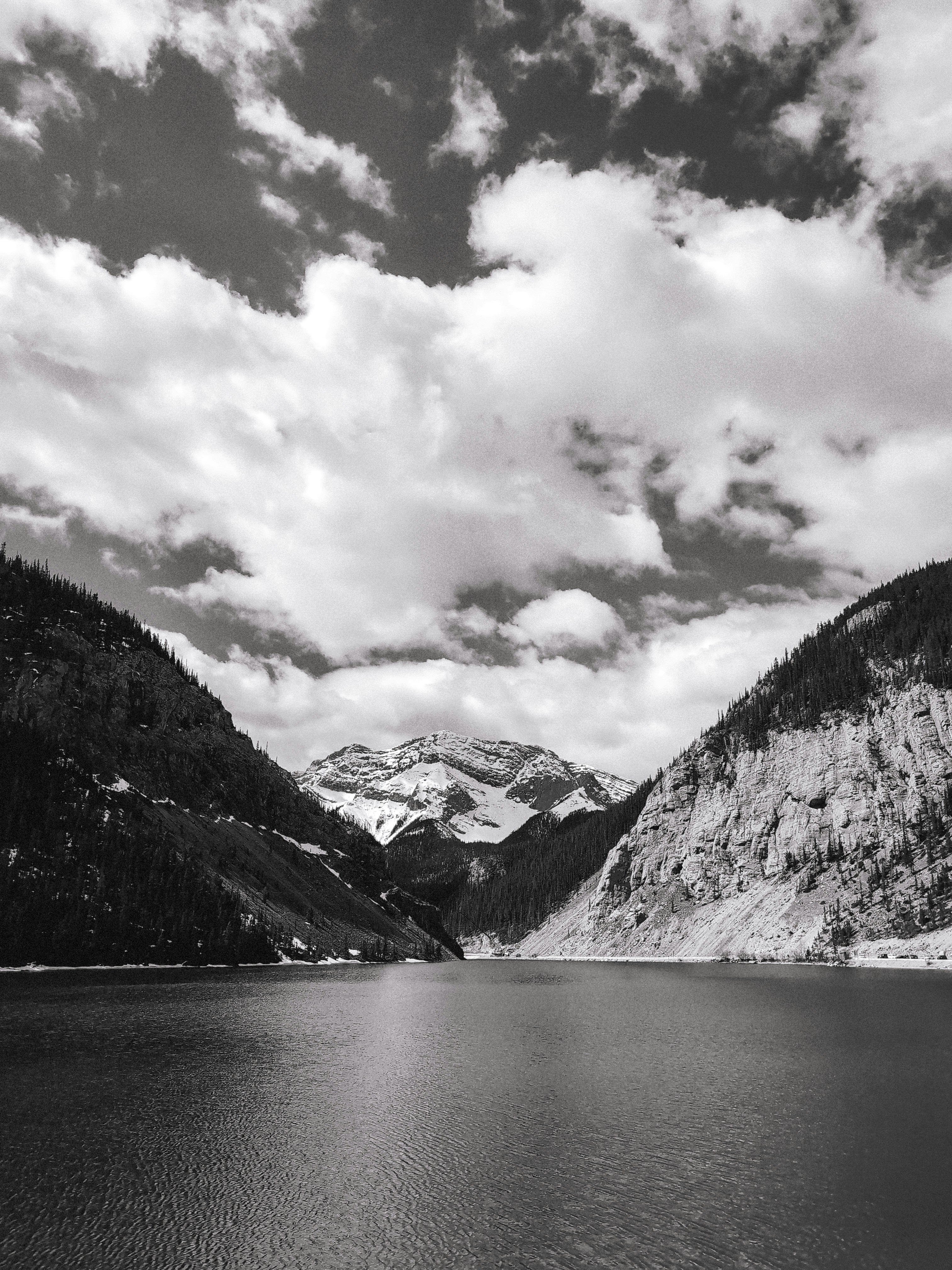Silent Fjord Under Colossal Sky