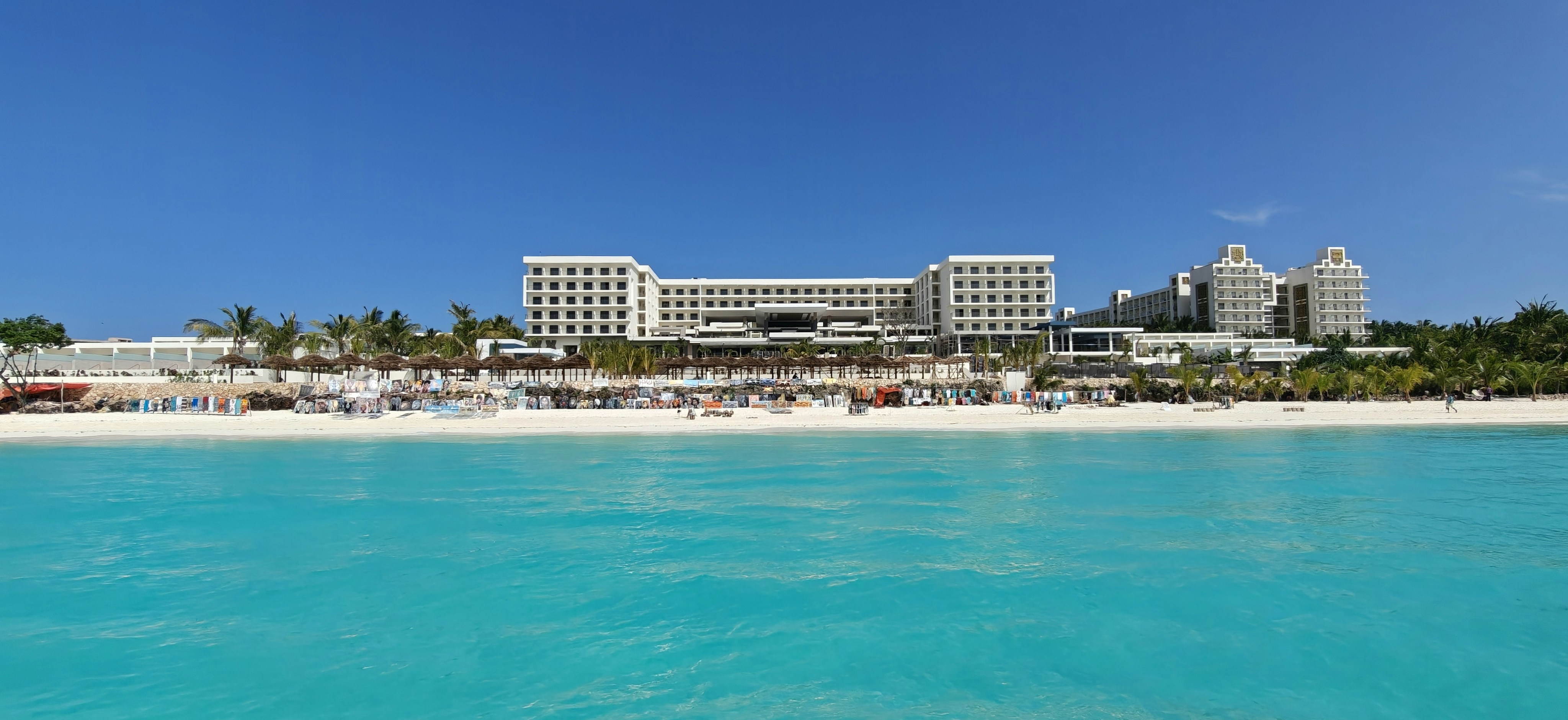 Azure Shoreline, Palm-Fronted Resort Horizon